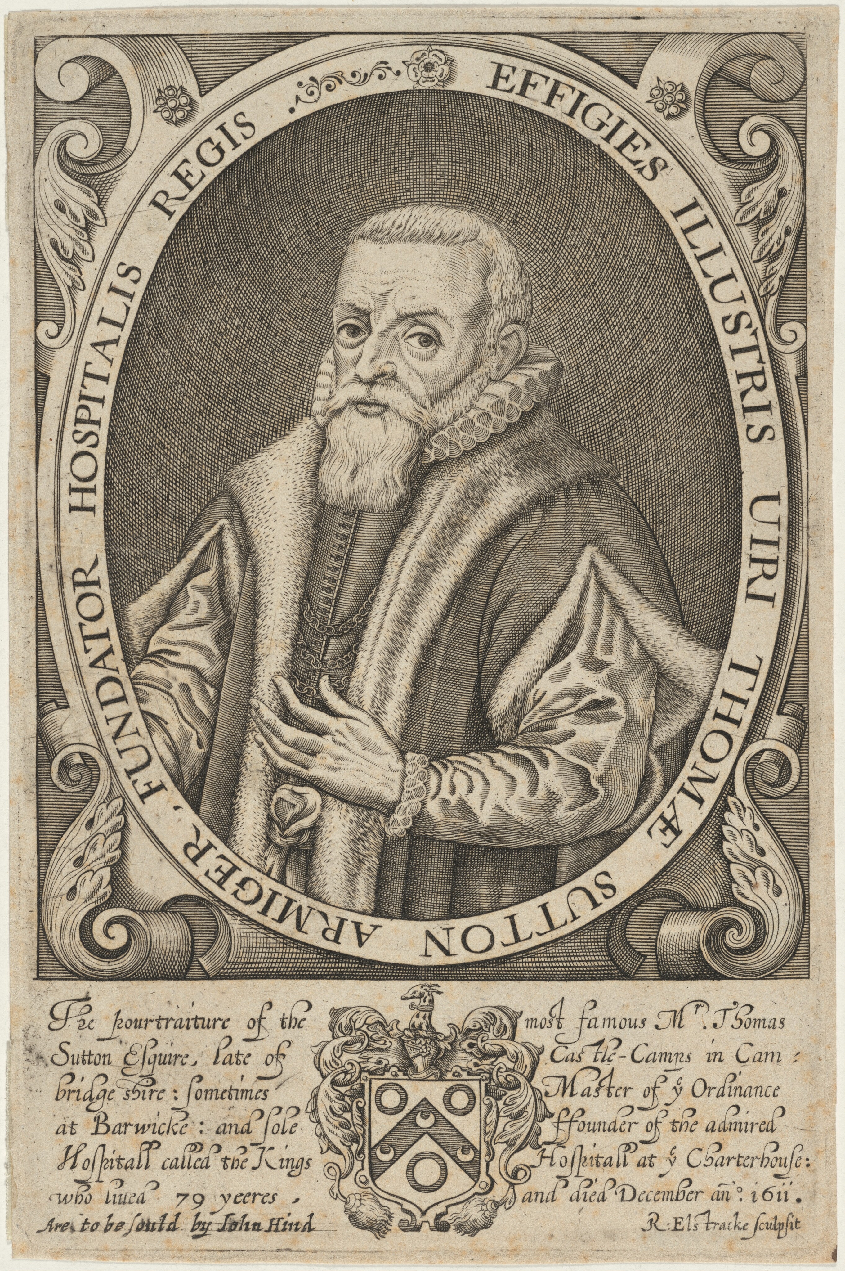Thomas Sutton, Founder of the Charterhouse by Renold Elstrack