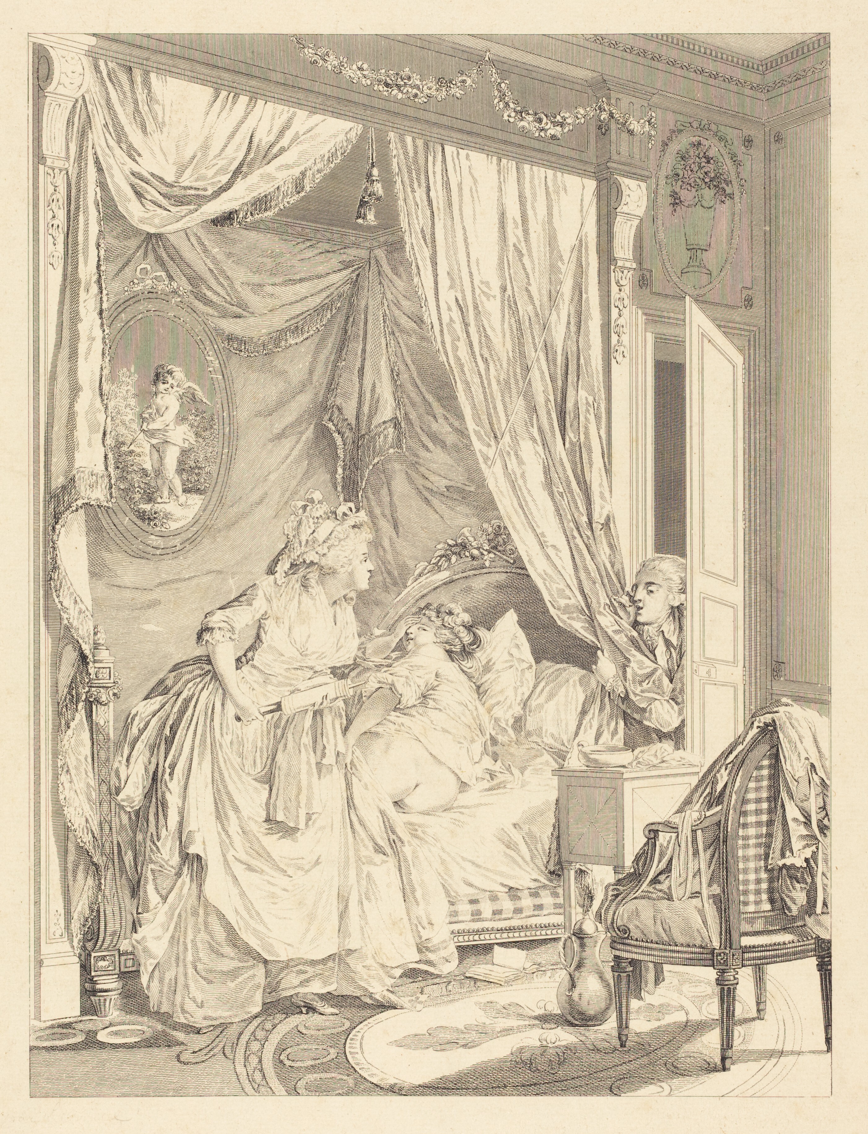 Le contretemps by Francois-Nicolas-Barthelemy Dequevauviller
