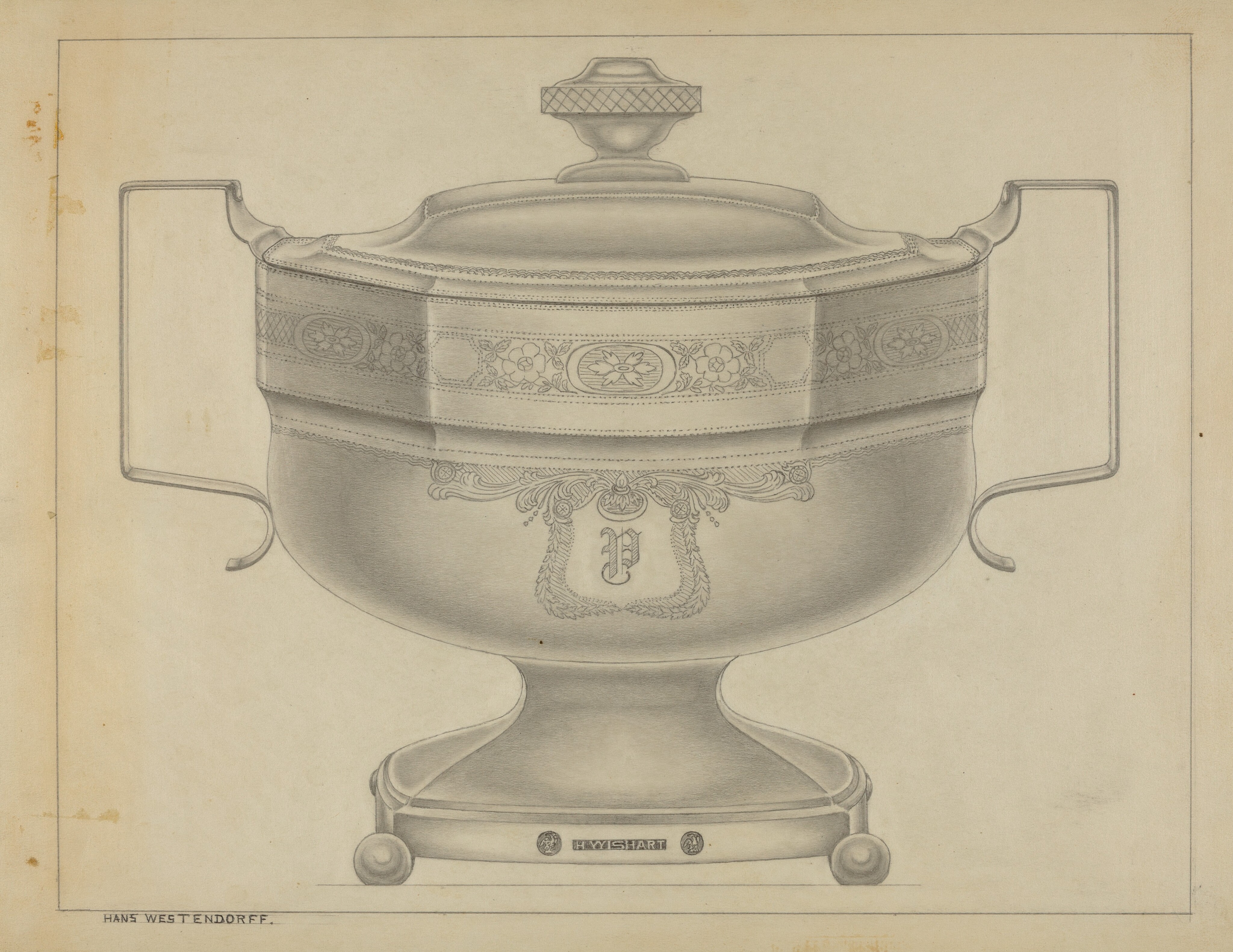 Silver Sugar Bowl by Bernard Westmacott