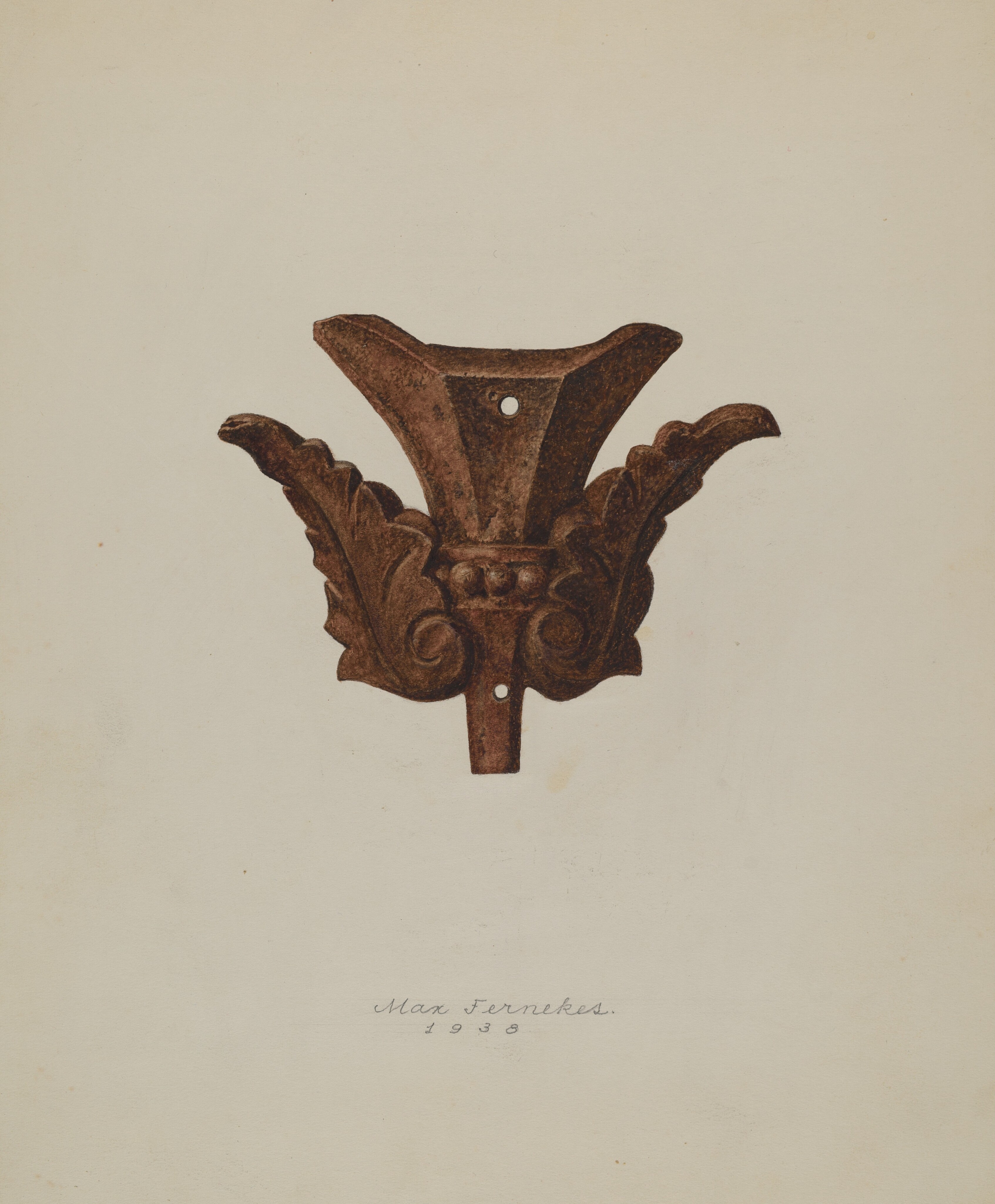 Ornamental Iron Leaf by Max Fernekes