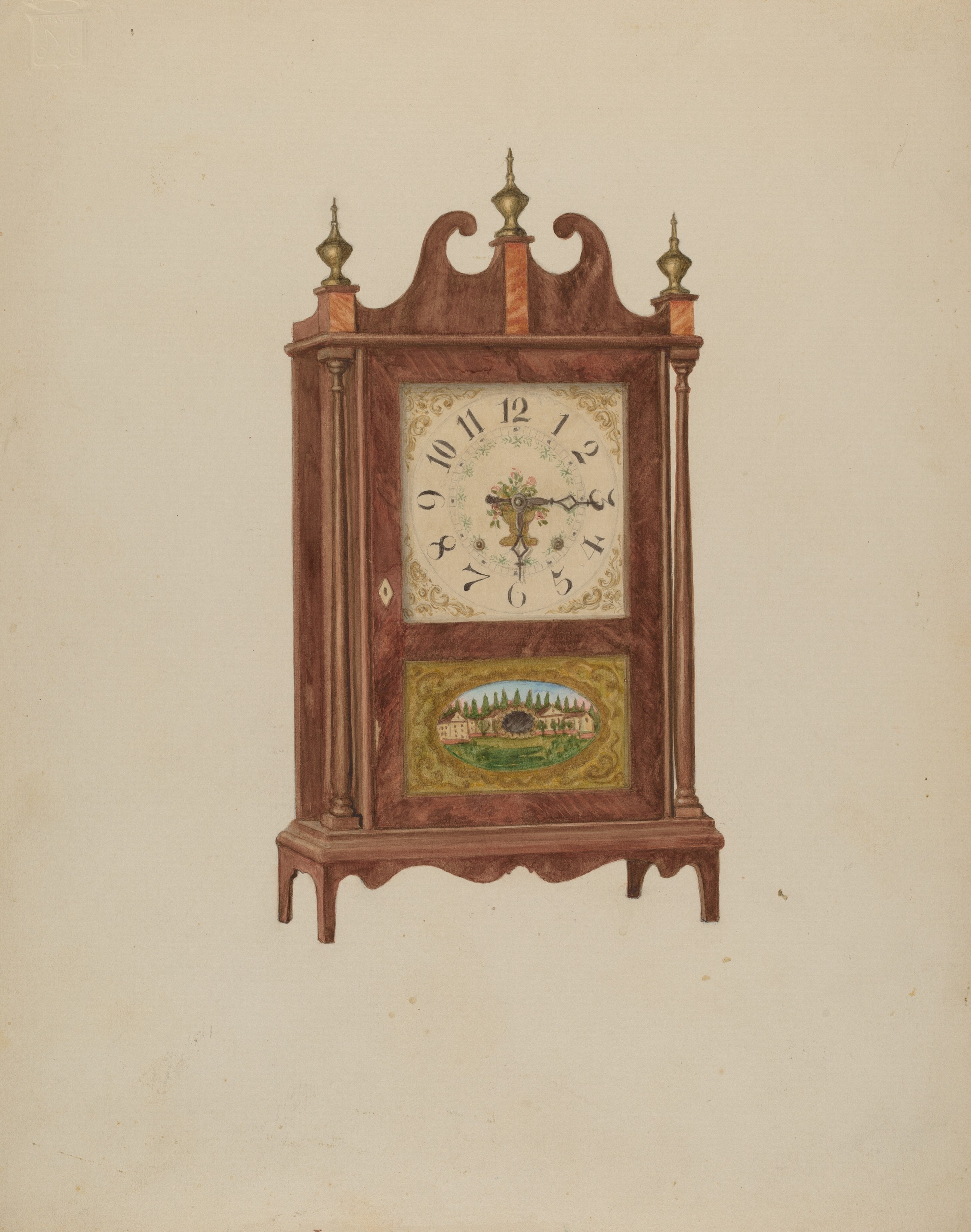 Mahogany Clock by Carl Buergerniss