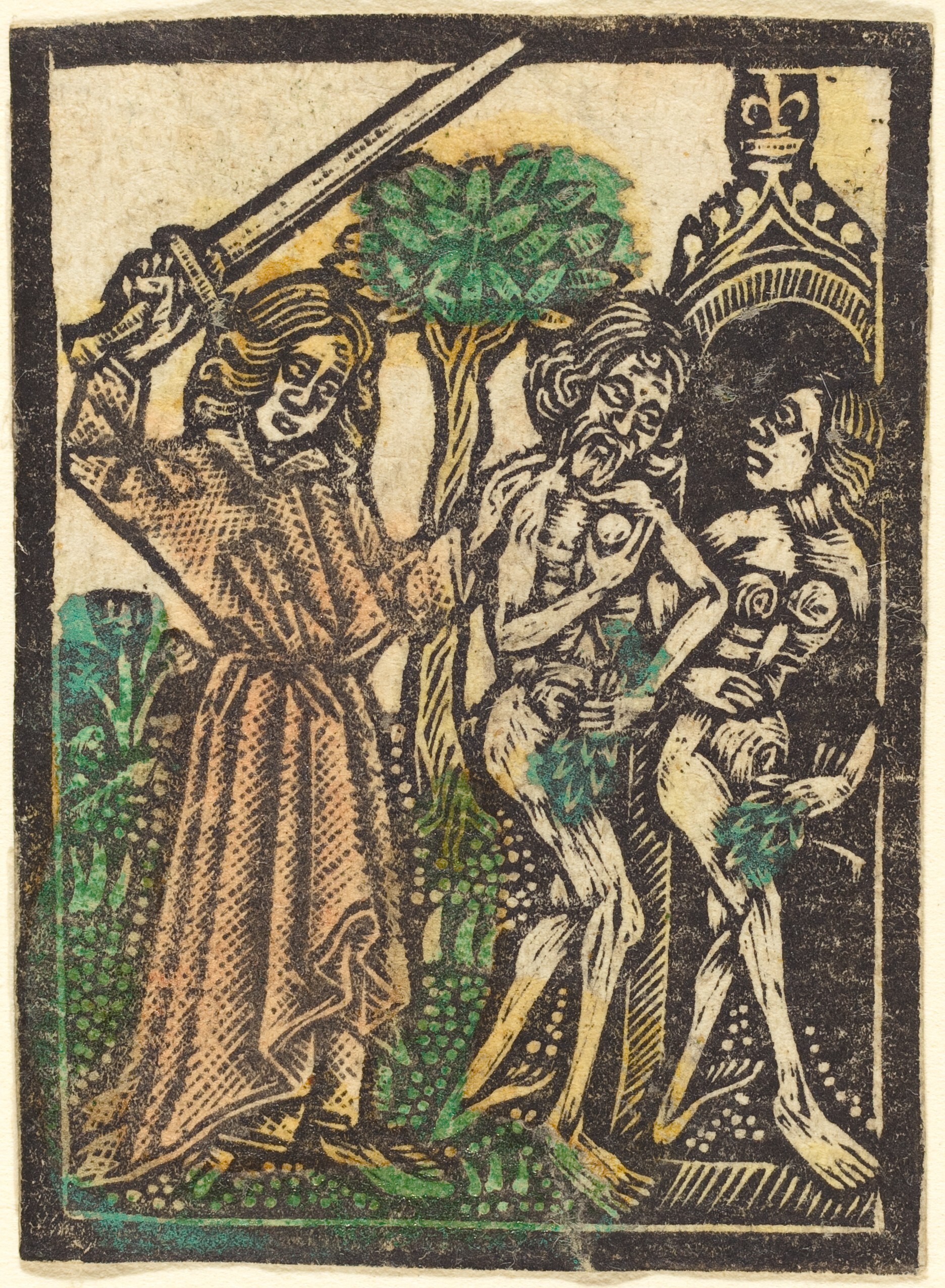 The Expulsion from the Garden of Eden by German 15th Century
