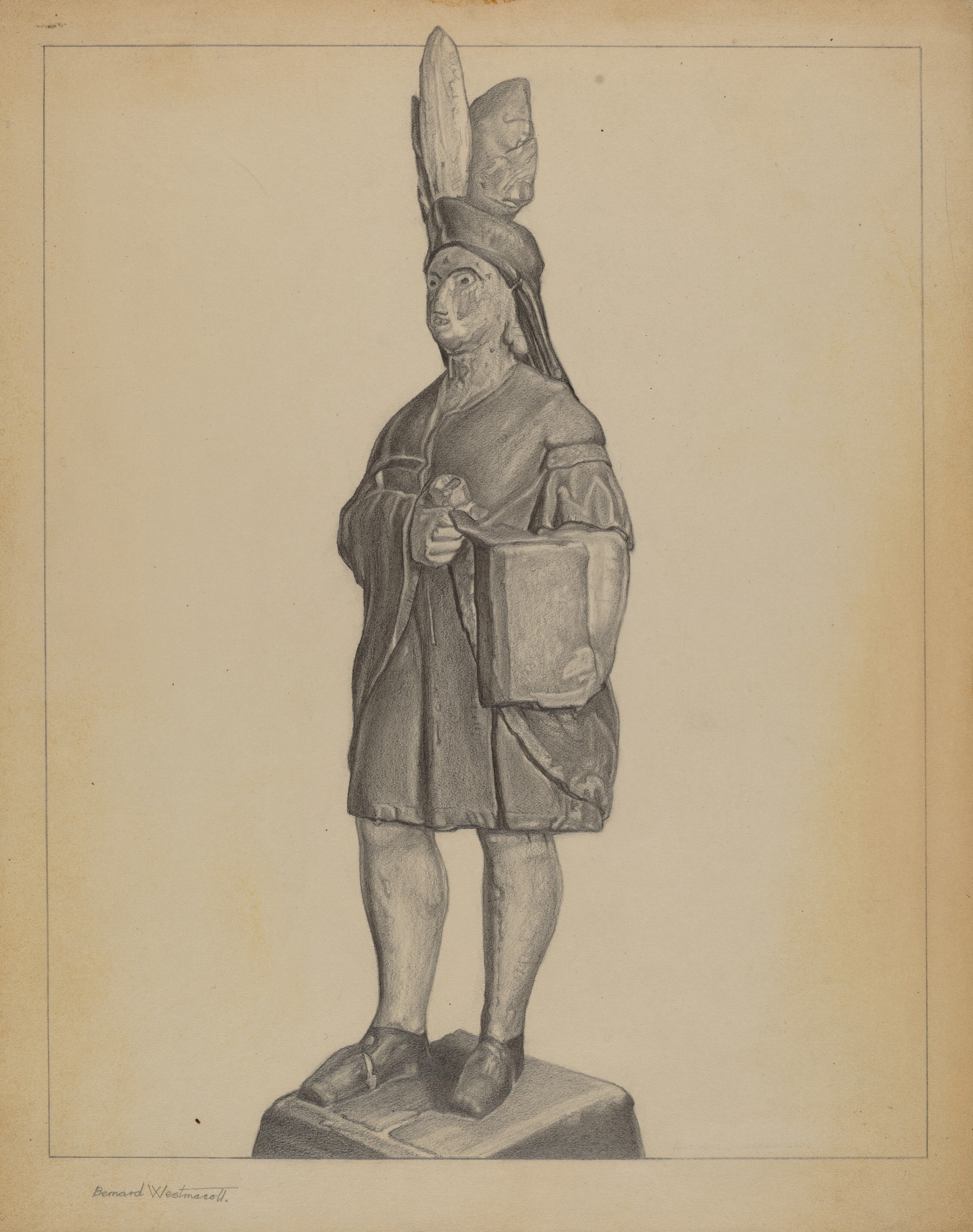 Cigar Store Indian by Bernard Westmacott