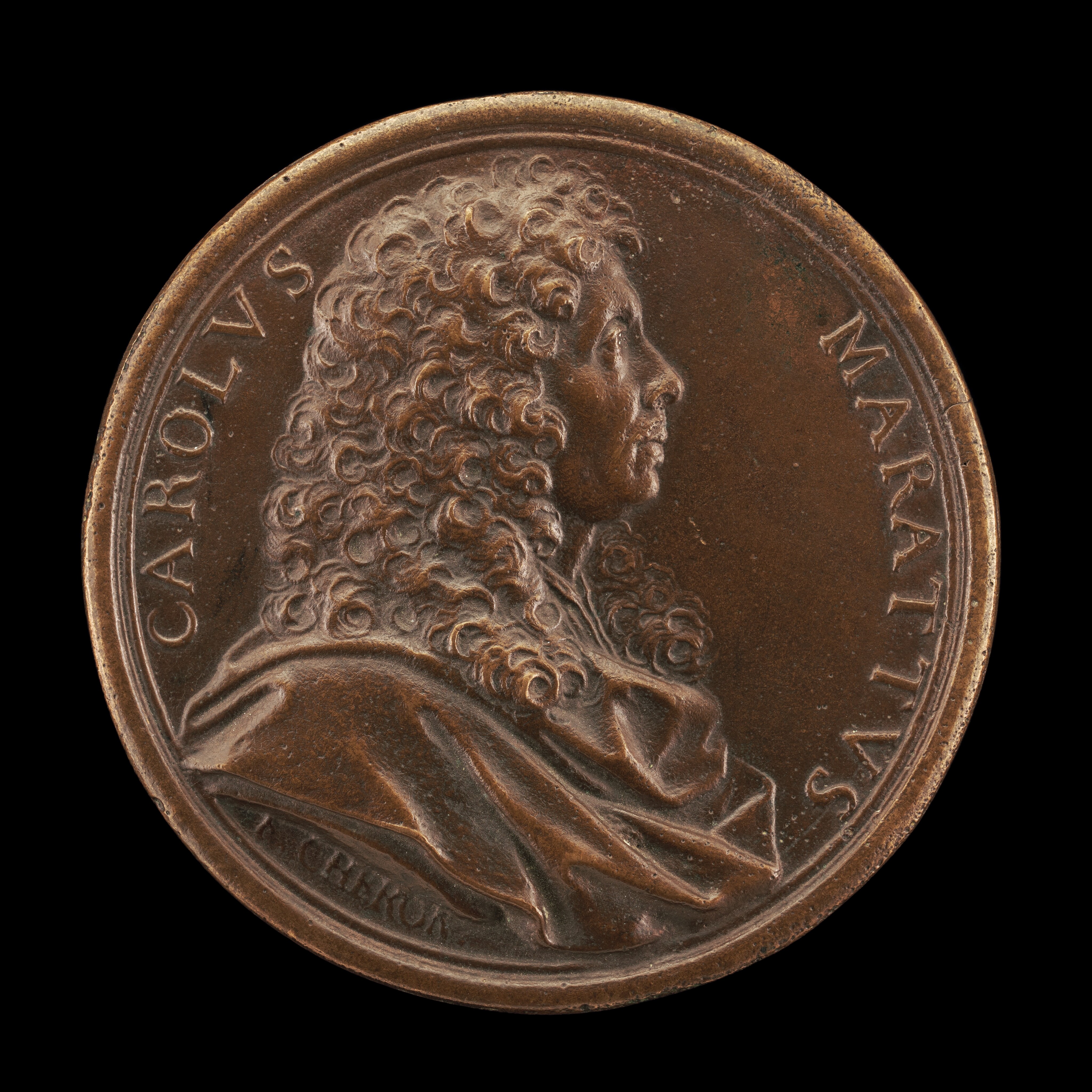 Carlo Maratta, 1625-1713, Painter [obverse] by Charles-Jean-François Chéron
