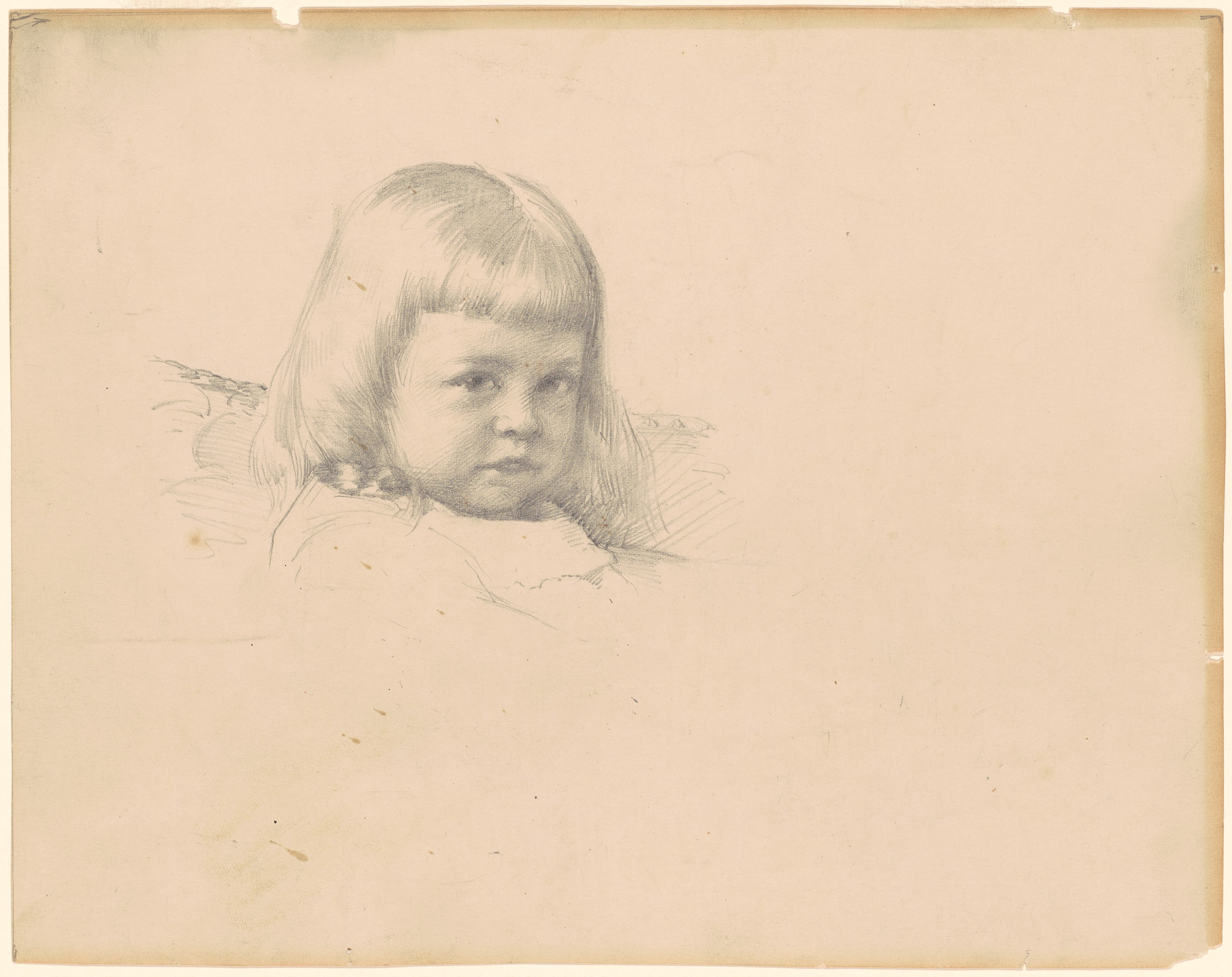 Study for "Portrait of Esther Haydin" by Robert William Vonnoh
