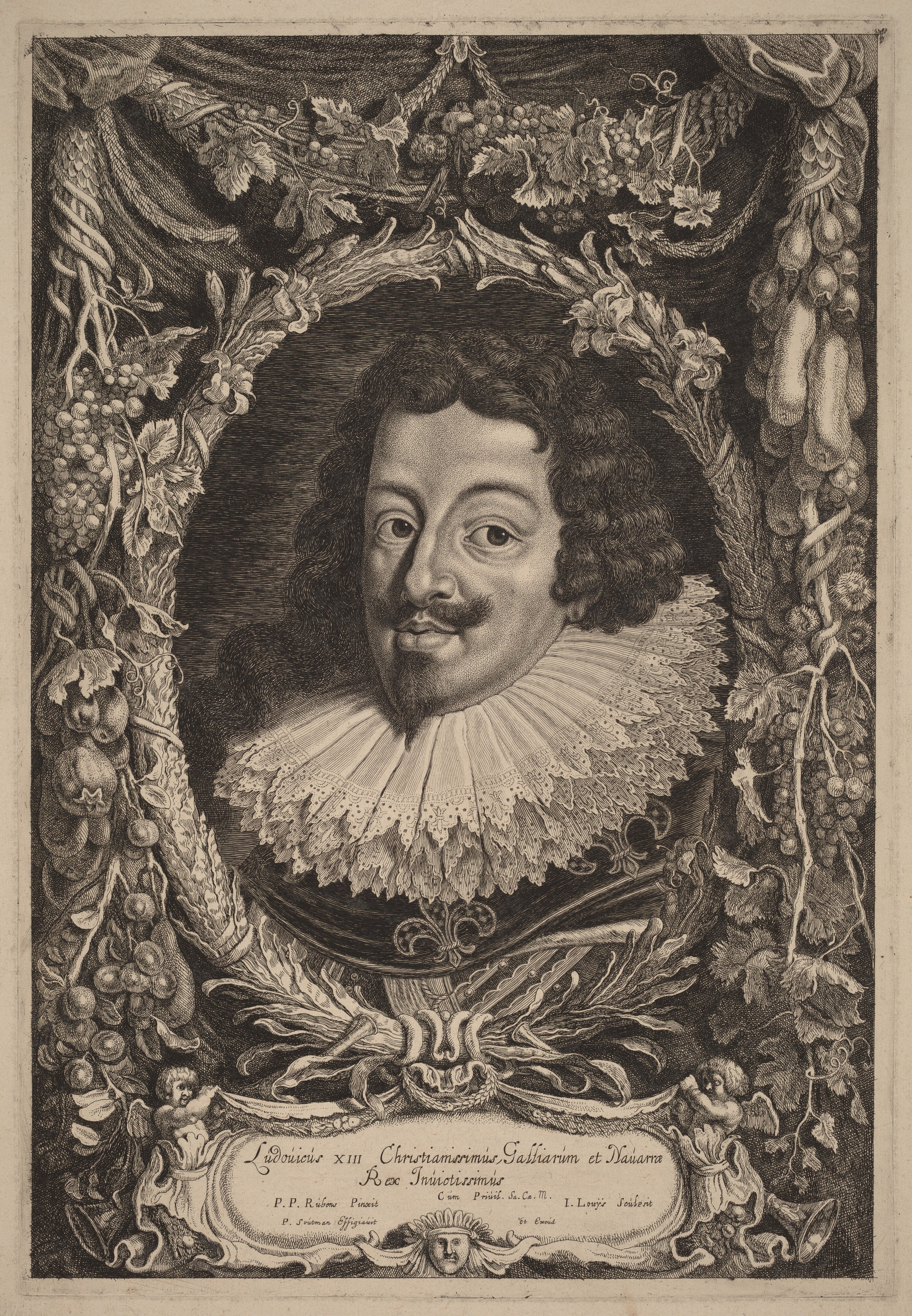 Louis XIII, King of France by Jacob Louis, Pieter Claesz Soutman