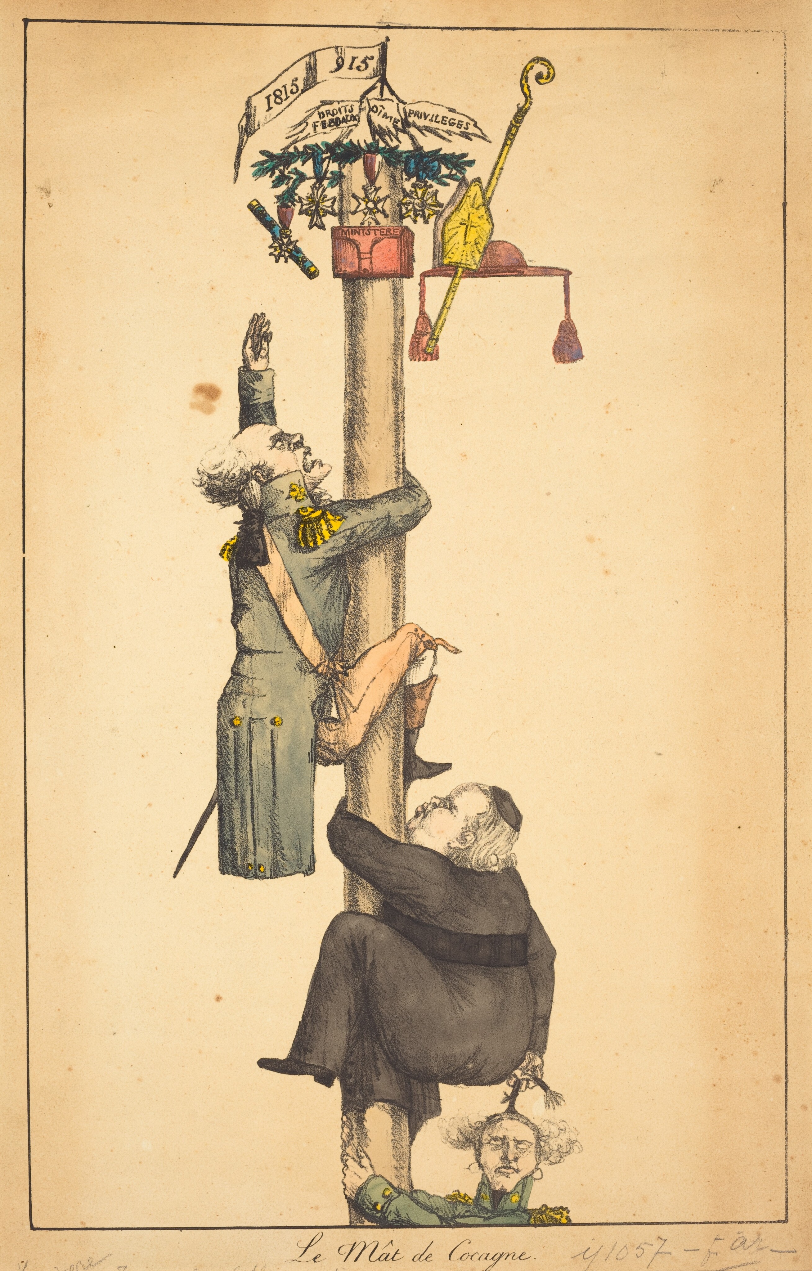 The Greasy Pole by French 19th Century