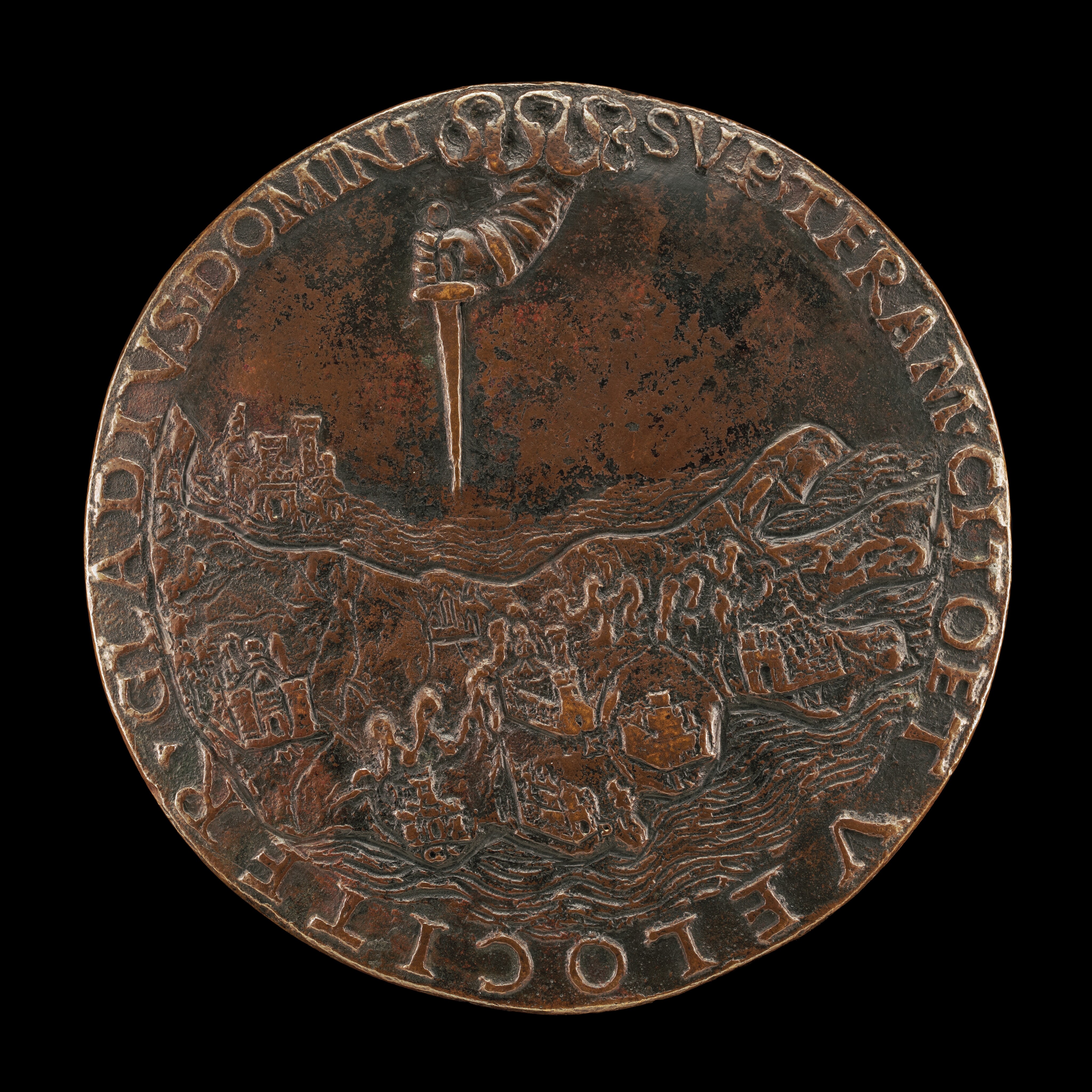 Map of Italy Threatened by a Dagger [reverse] by Anonymous Artist