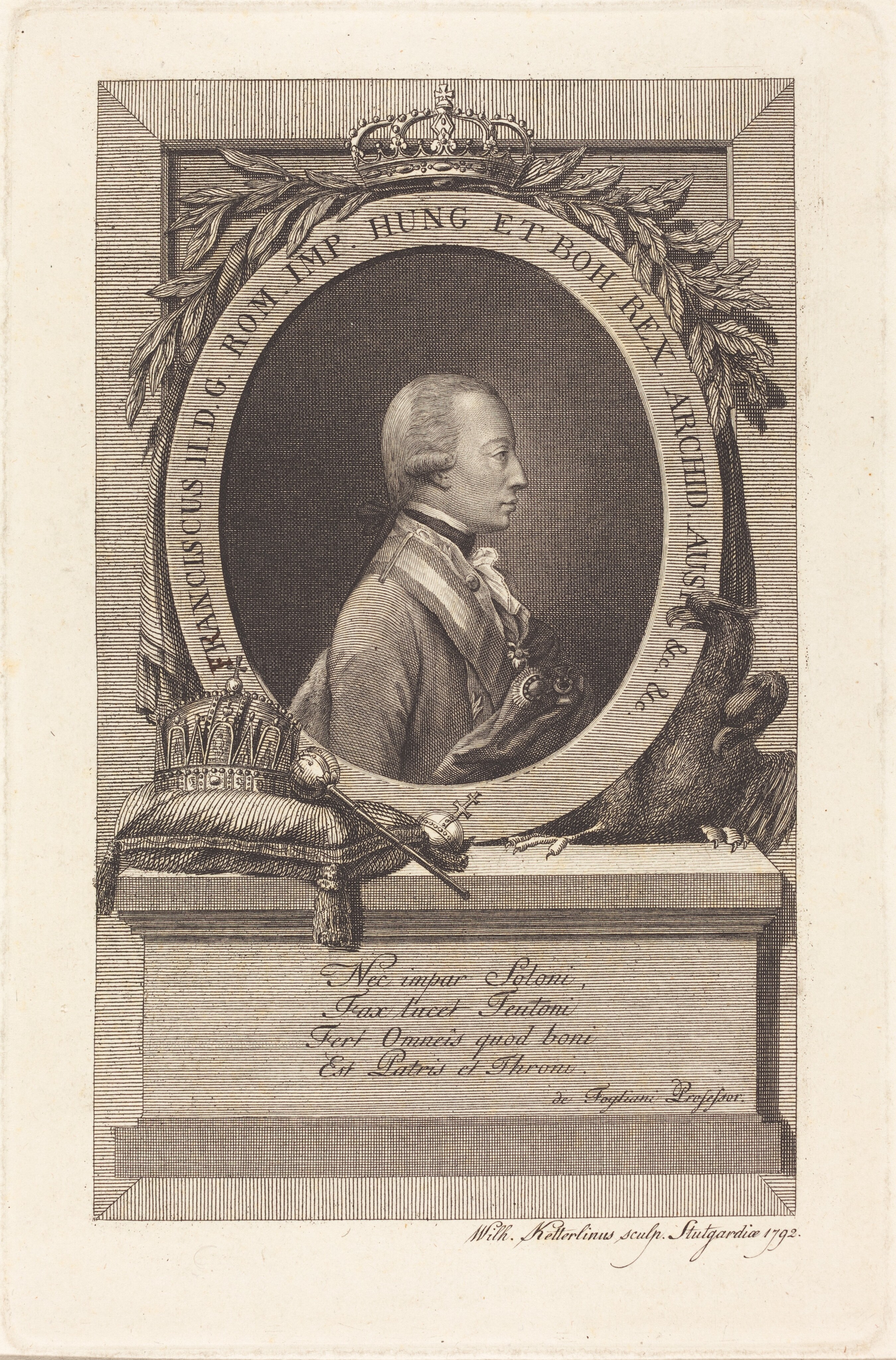 Francis II, Holy Roman Emperor by Christian Wilhelm Ketterlinus