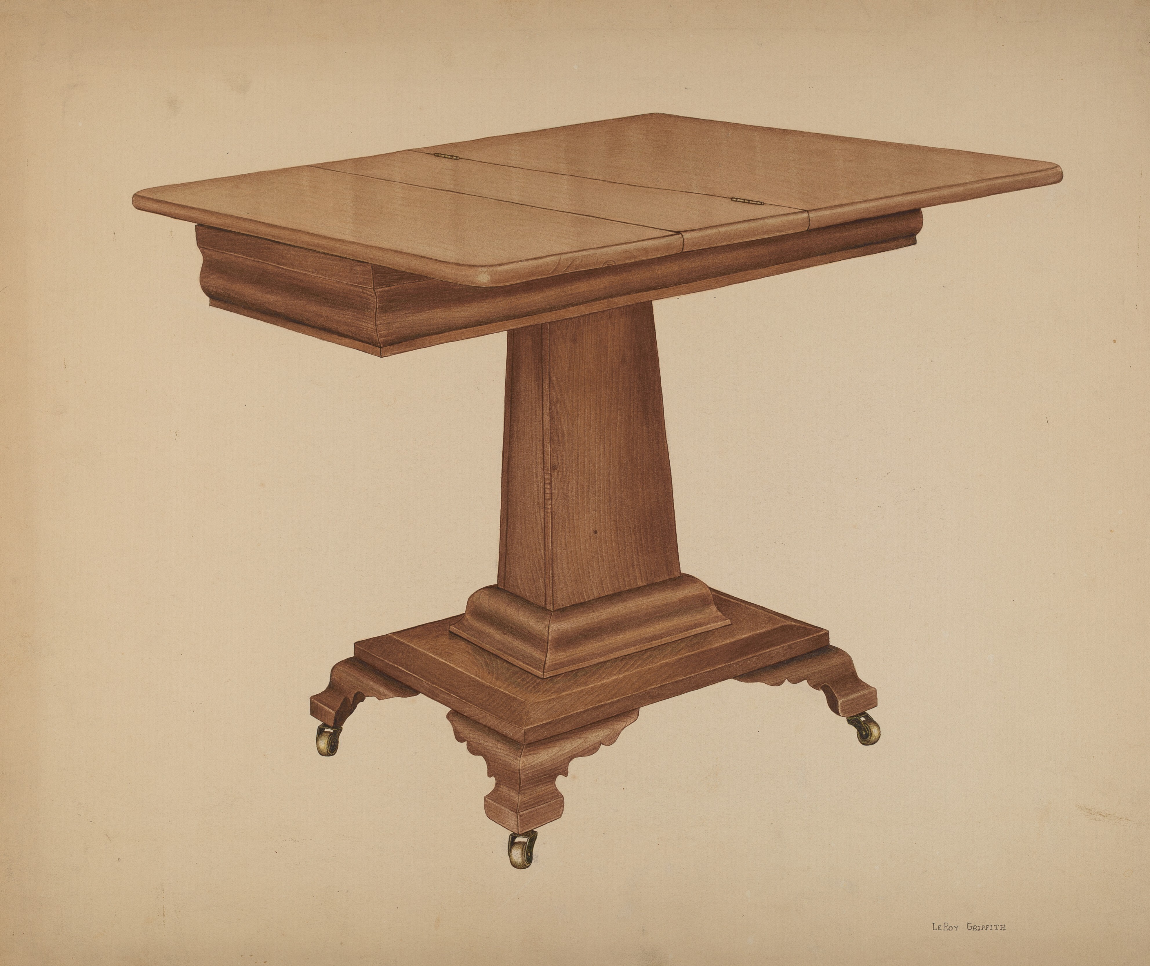 Table (pedestal) by LeRoy Griffith