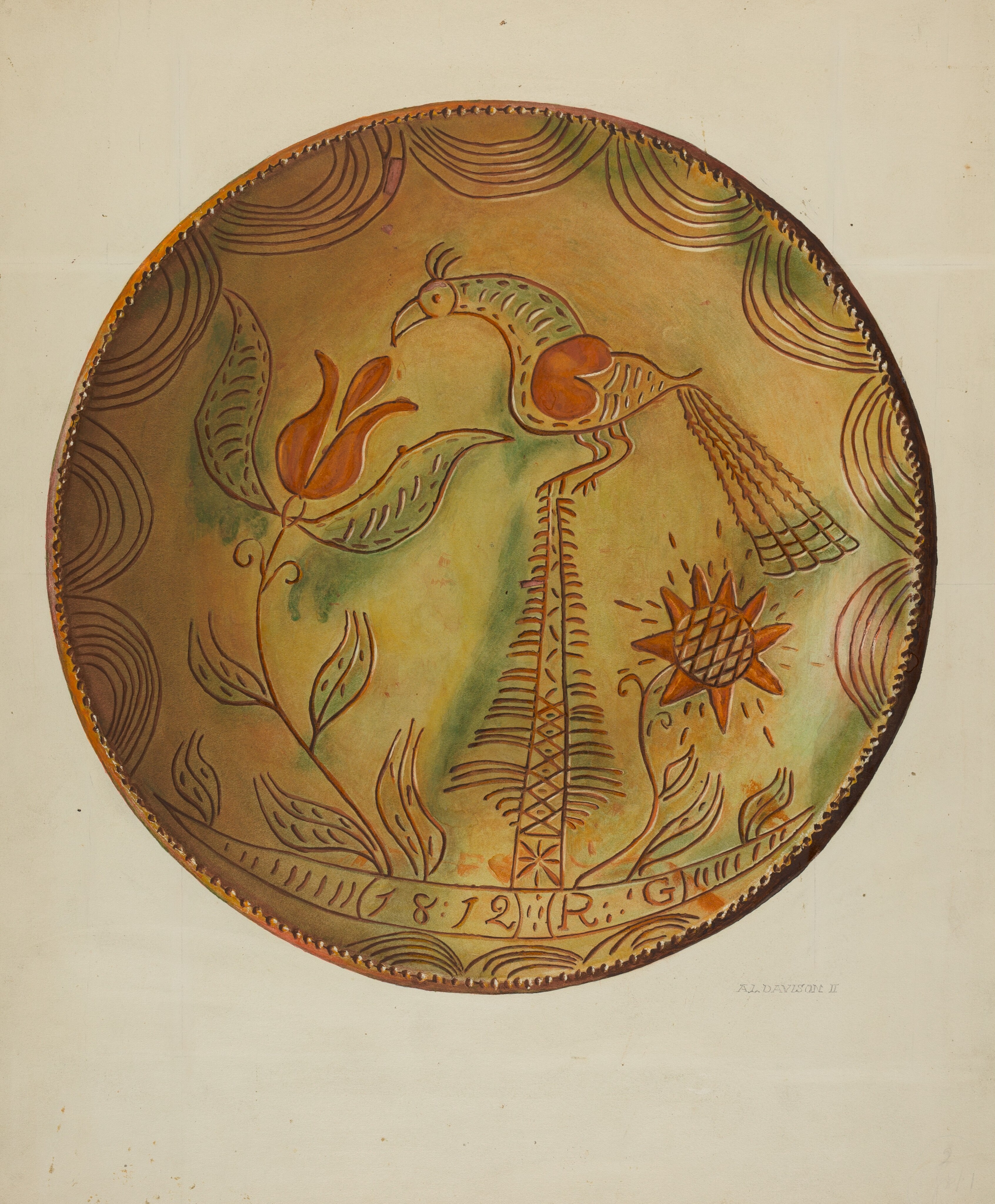 Pa. German Plate by Austin L. Davison
