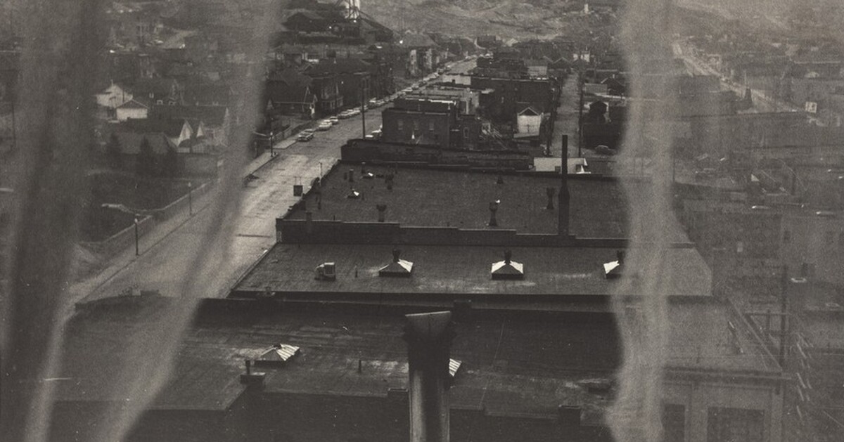 View from hotel window--Butte, Montana by Robert Frank