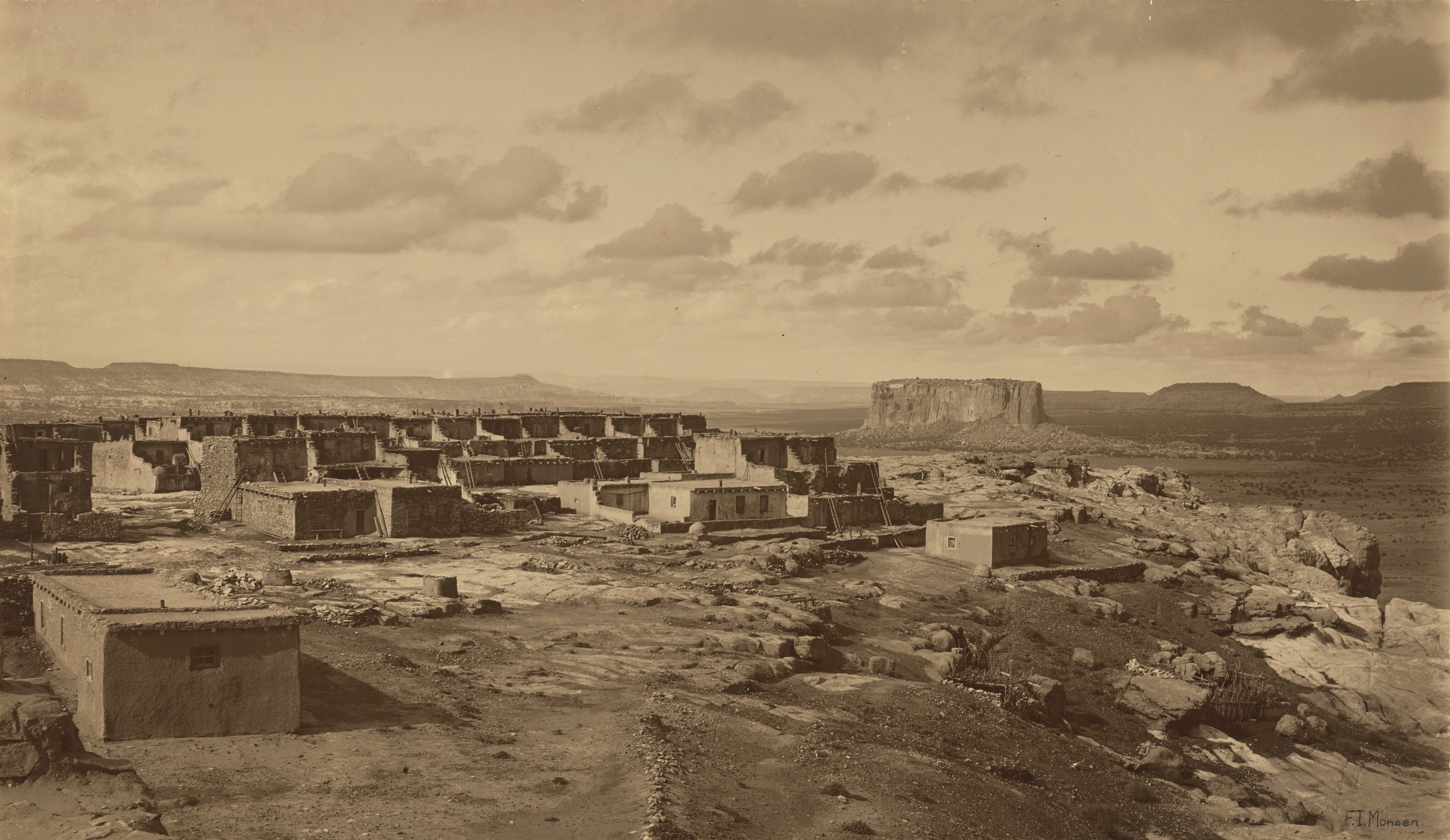 Enchanted Mesa, Acoma, New Mexico by Frederick Monsen