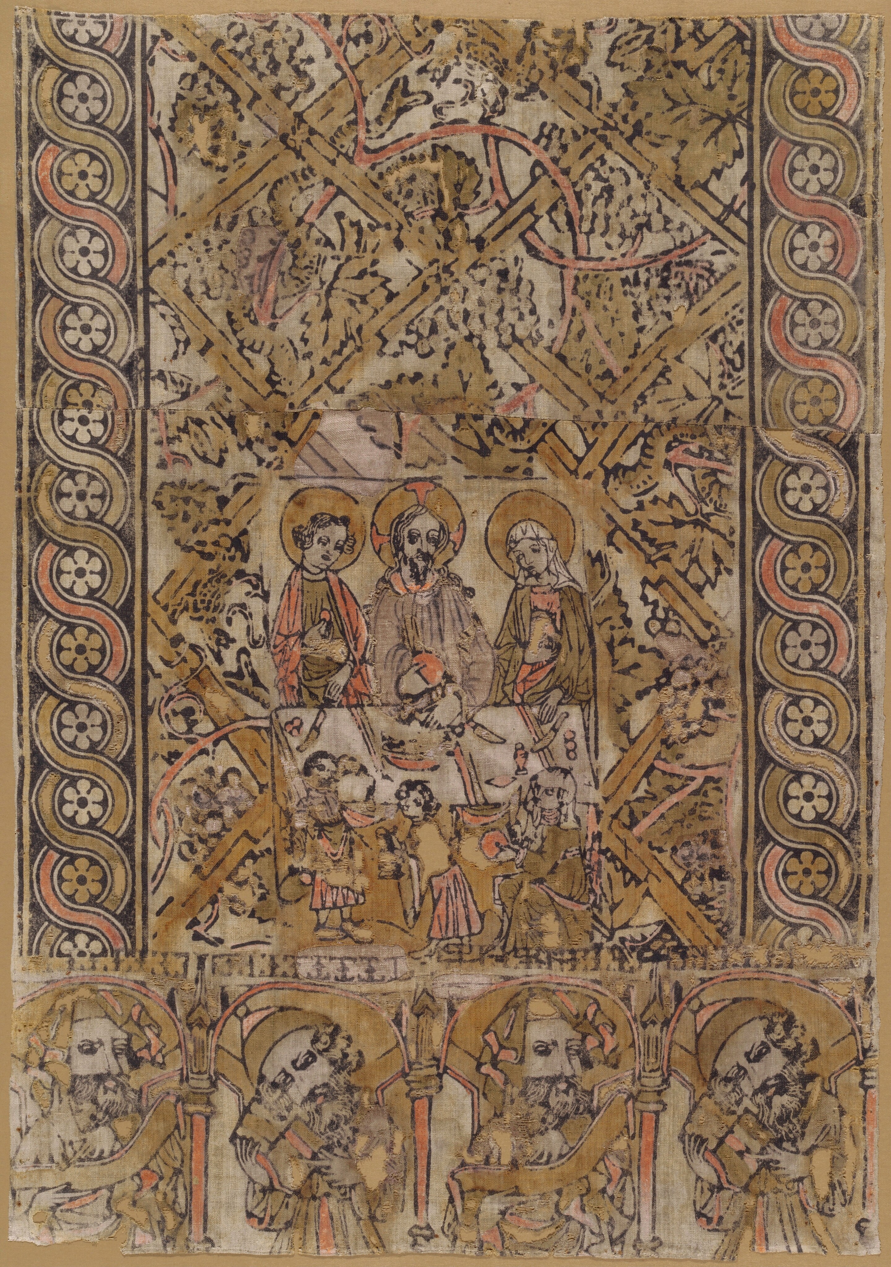 A Lectern Cloth with the Marriage at Cana by German 15th Century