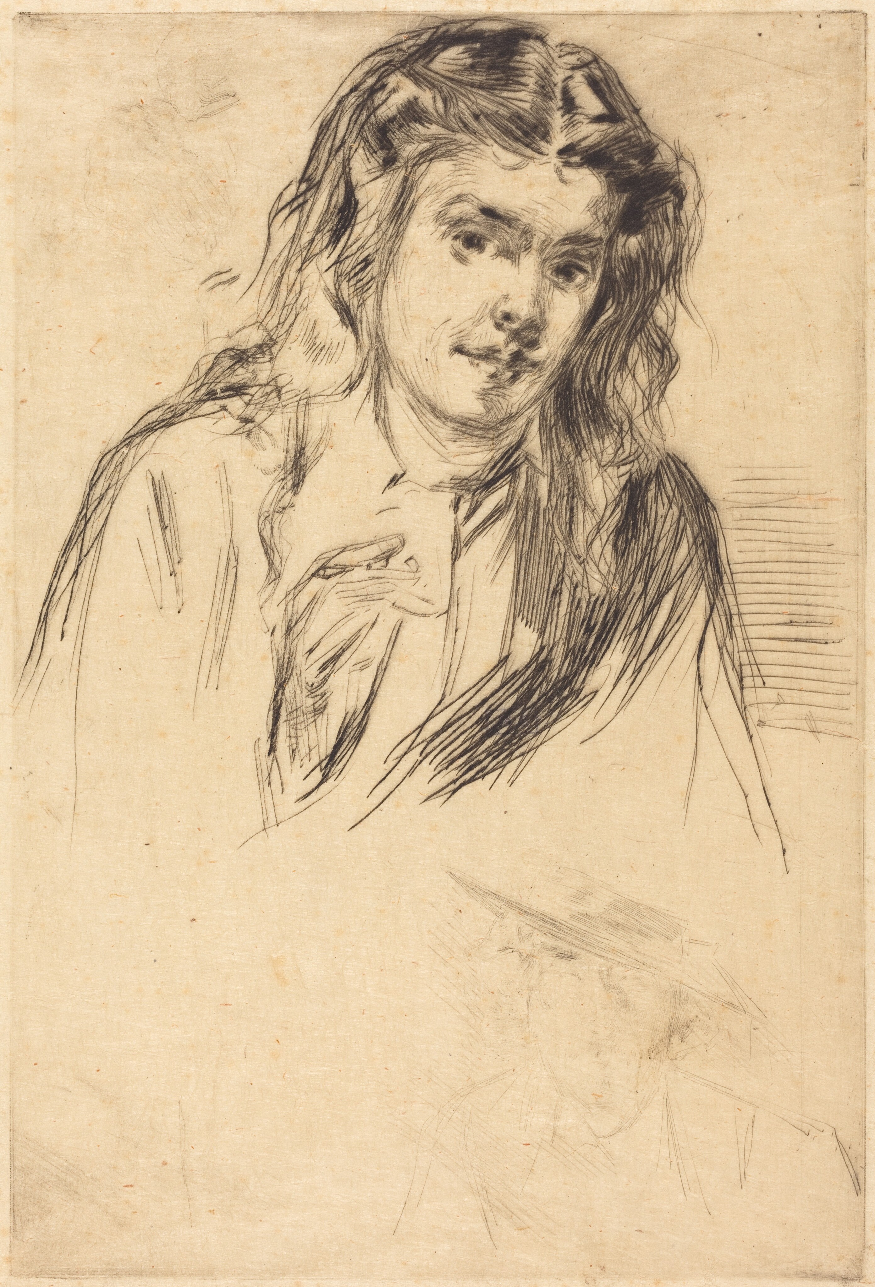 Fumette's Bent Head by James McNeill Whistler