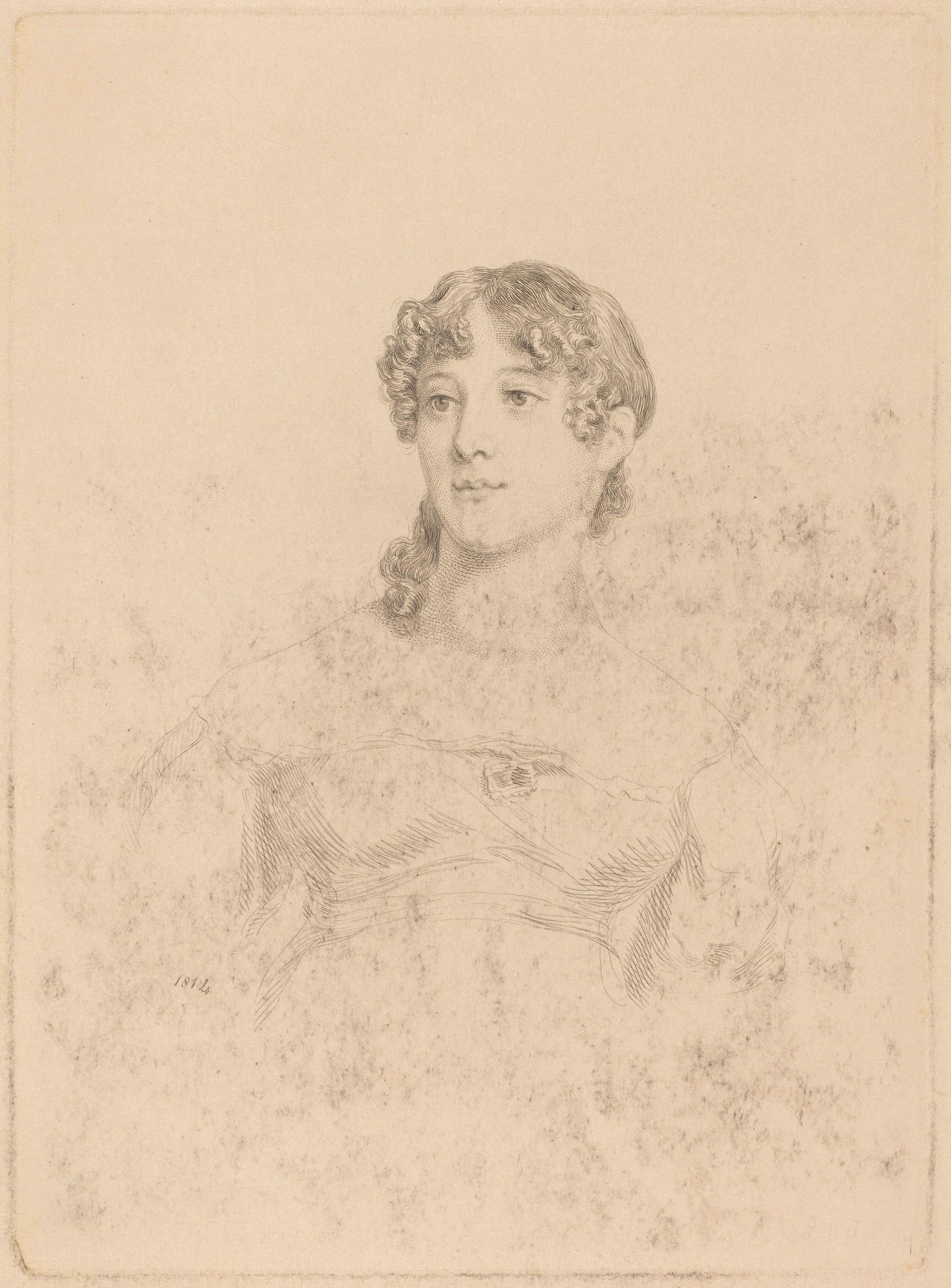 Lady Maria Hooker When Miss Turner at Age Seventeen by Mary Dawson Turner