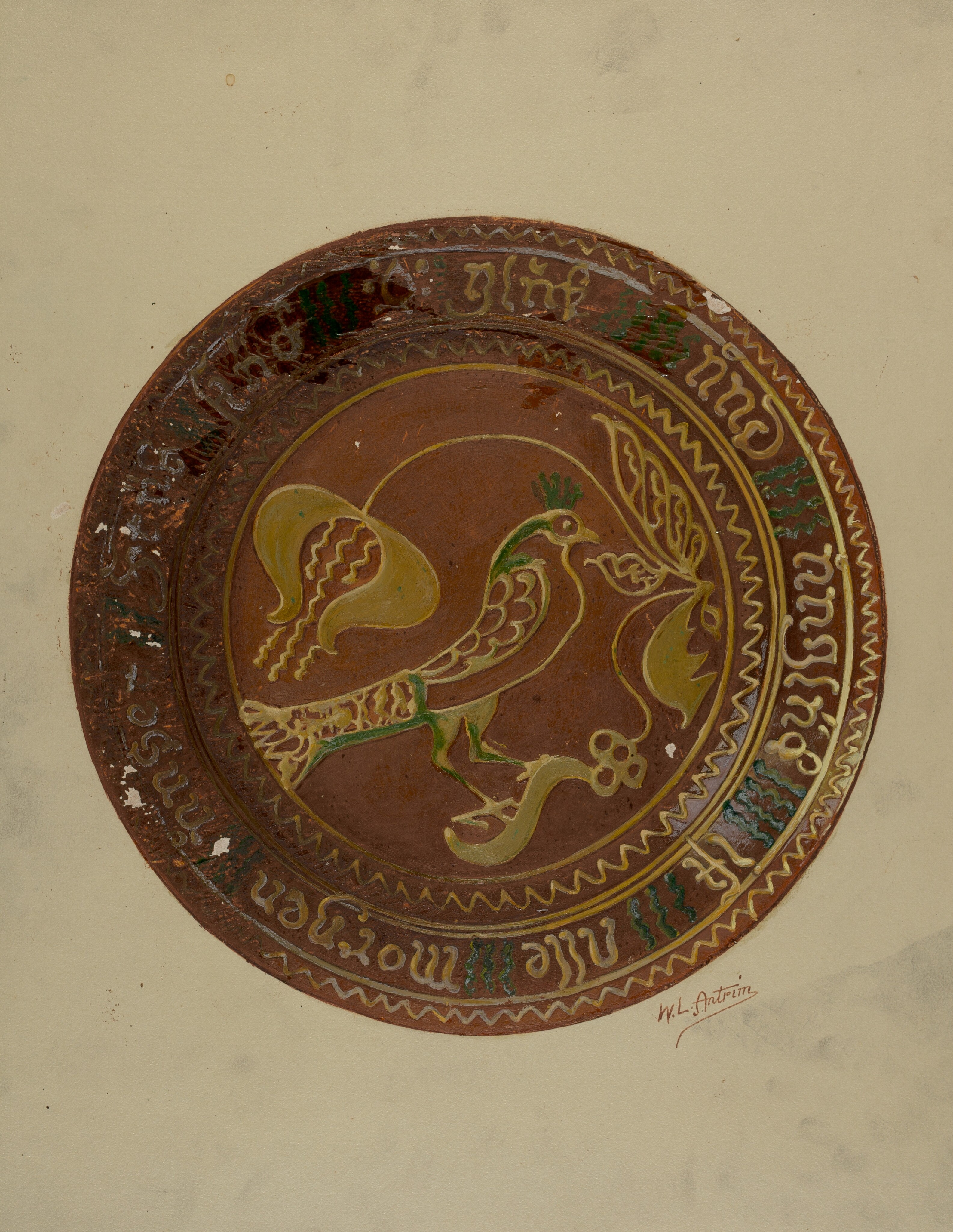 Pa. German Plate by William L. Antrim