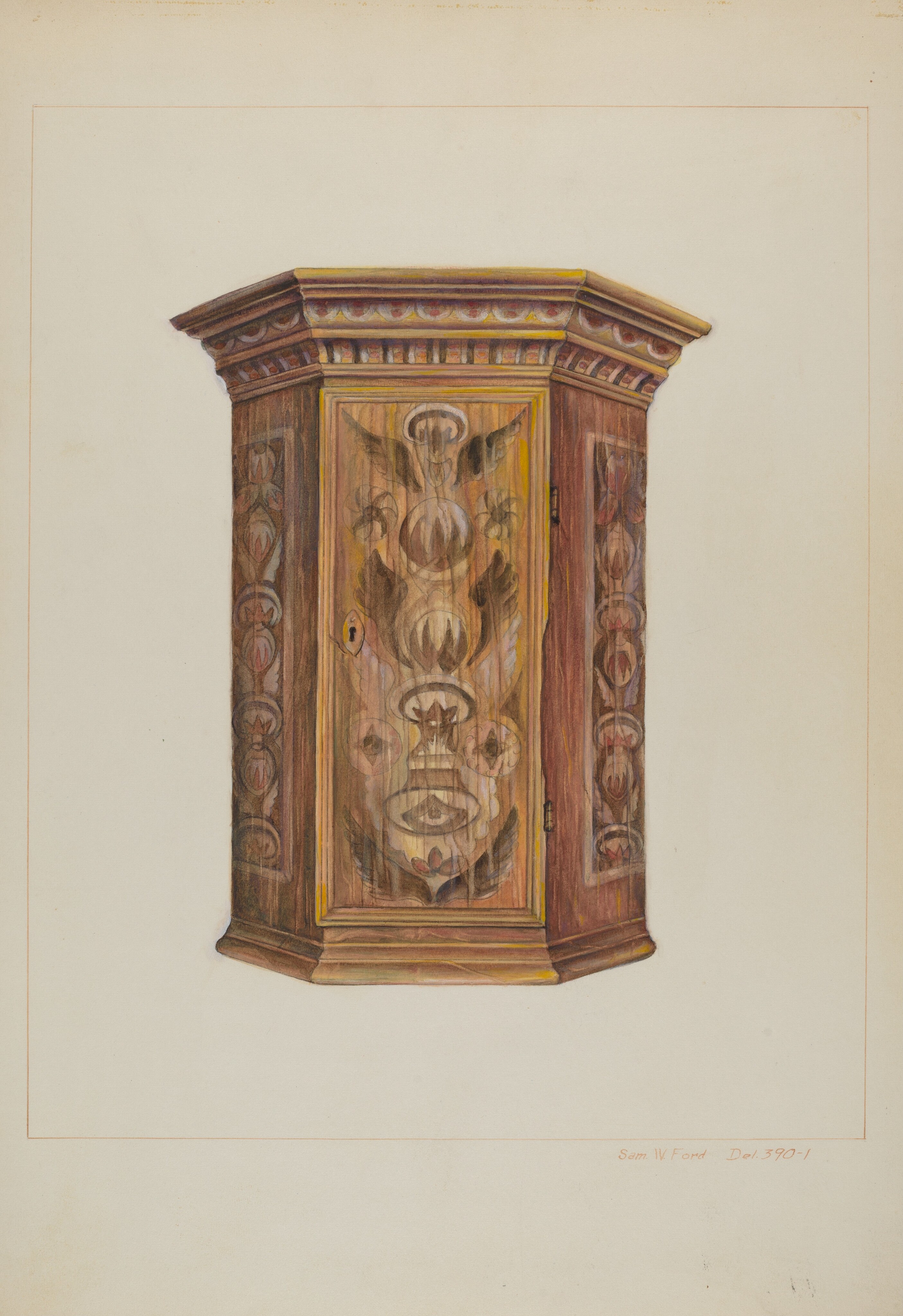Wall Cupboard by Samuel W. Ford