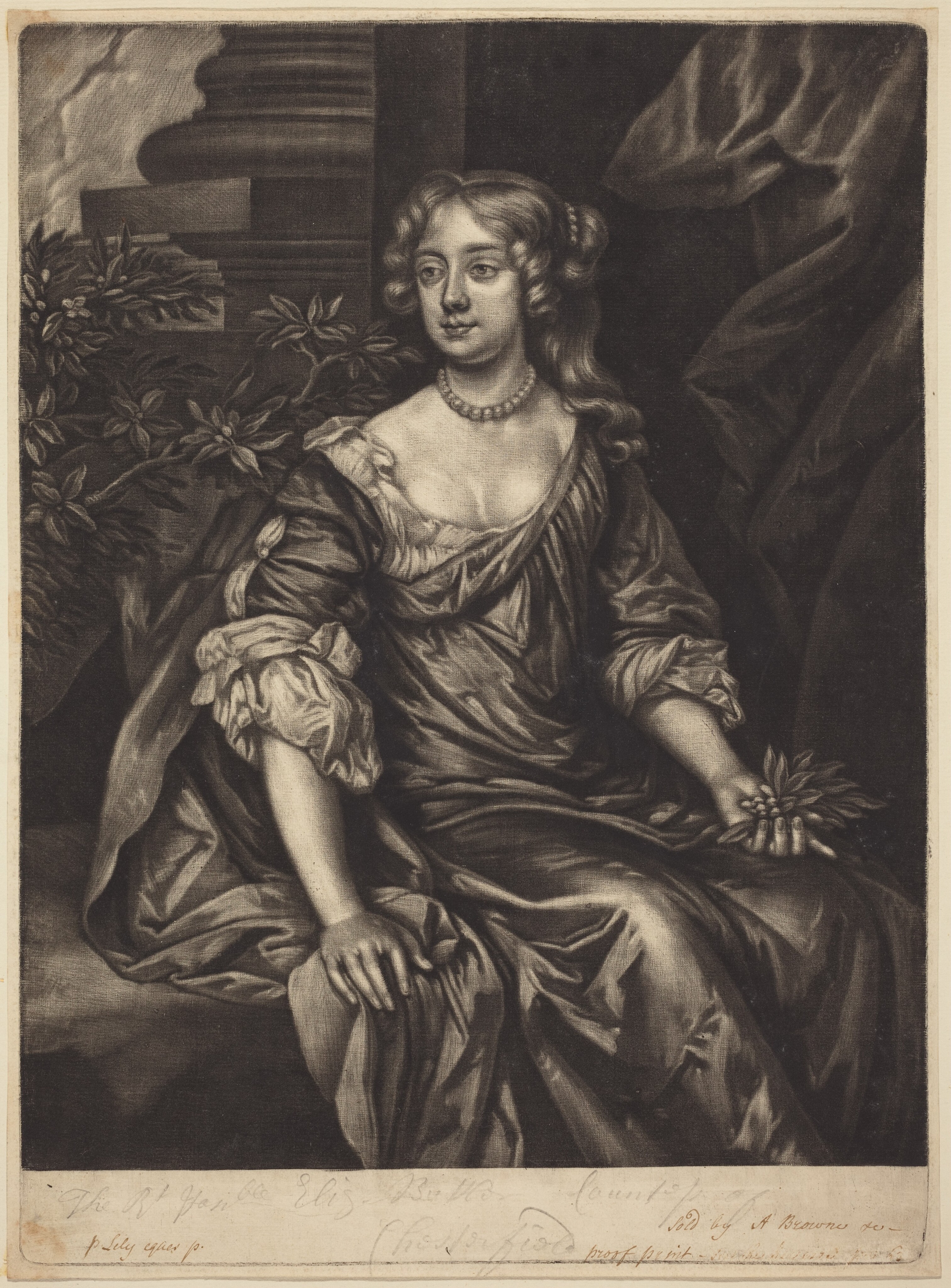The Right Honorable Lady Elizabeth Butler, Countess of Chesterfield by ...