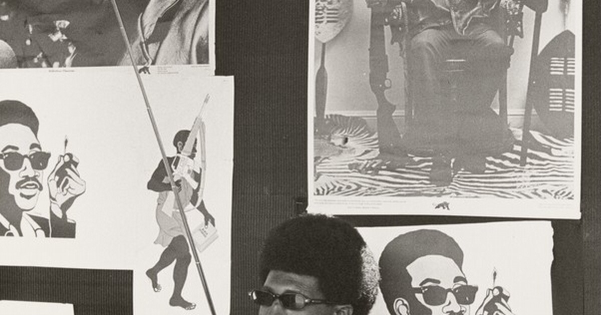 The Black Panther booth at the Black Festival, Marin City, California ...