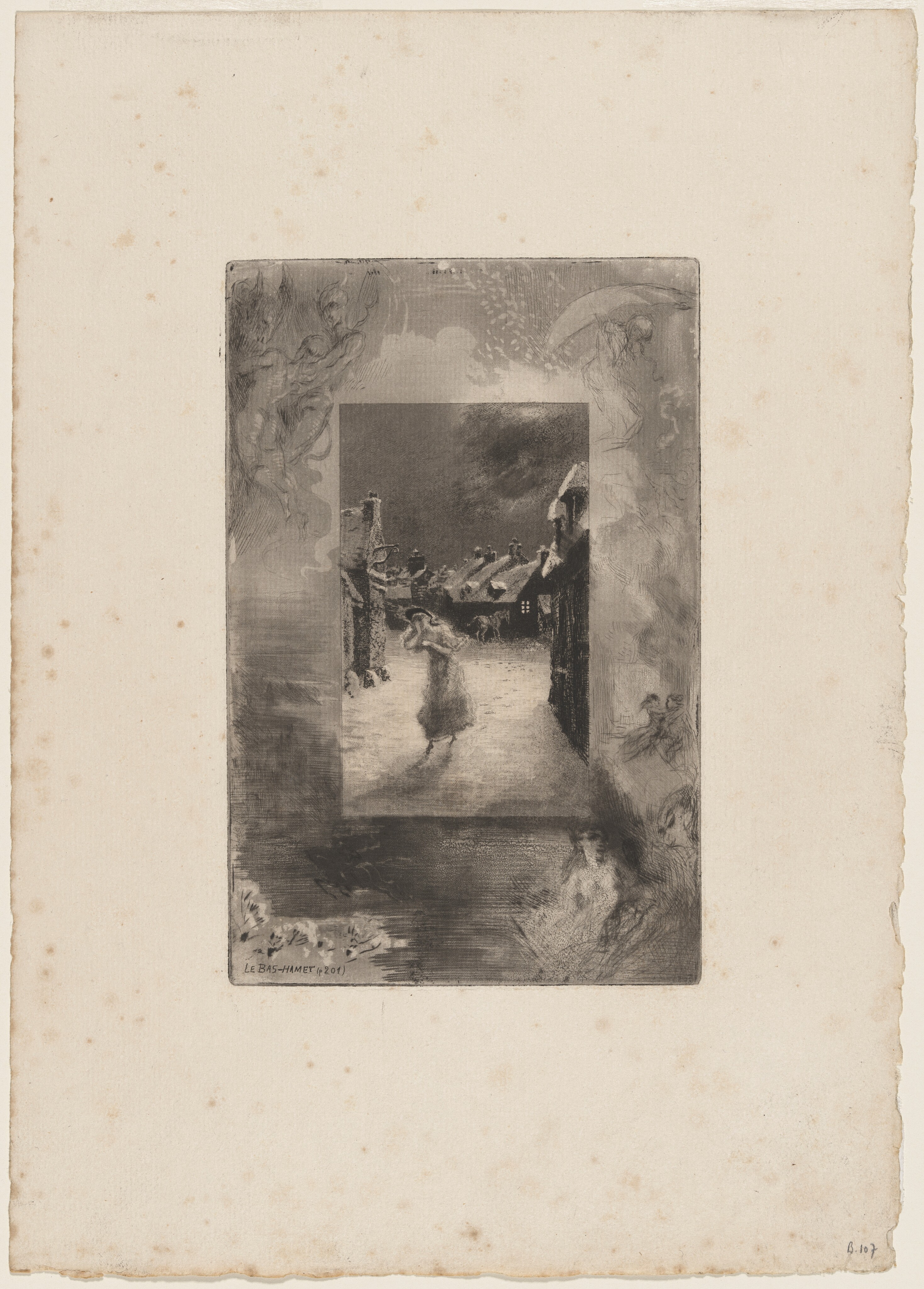 Le Bas-hamet by Félix-Hilaire Buhot