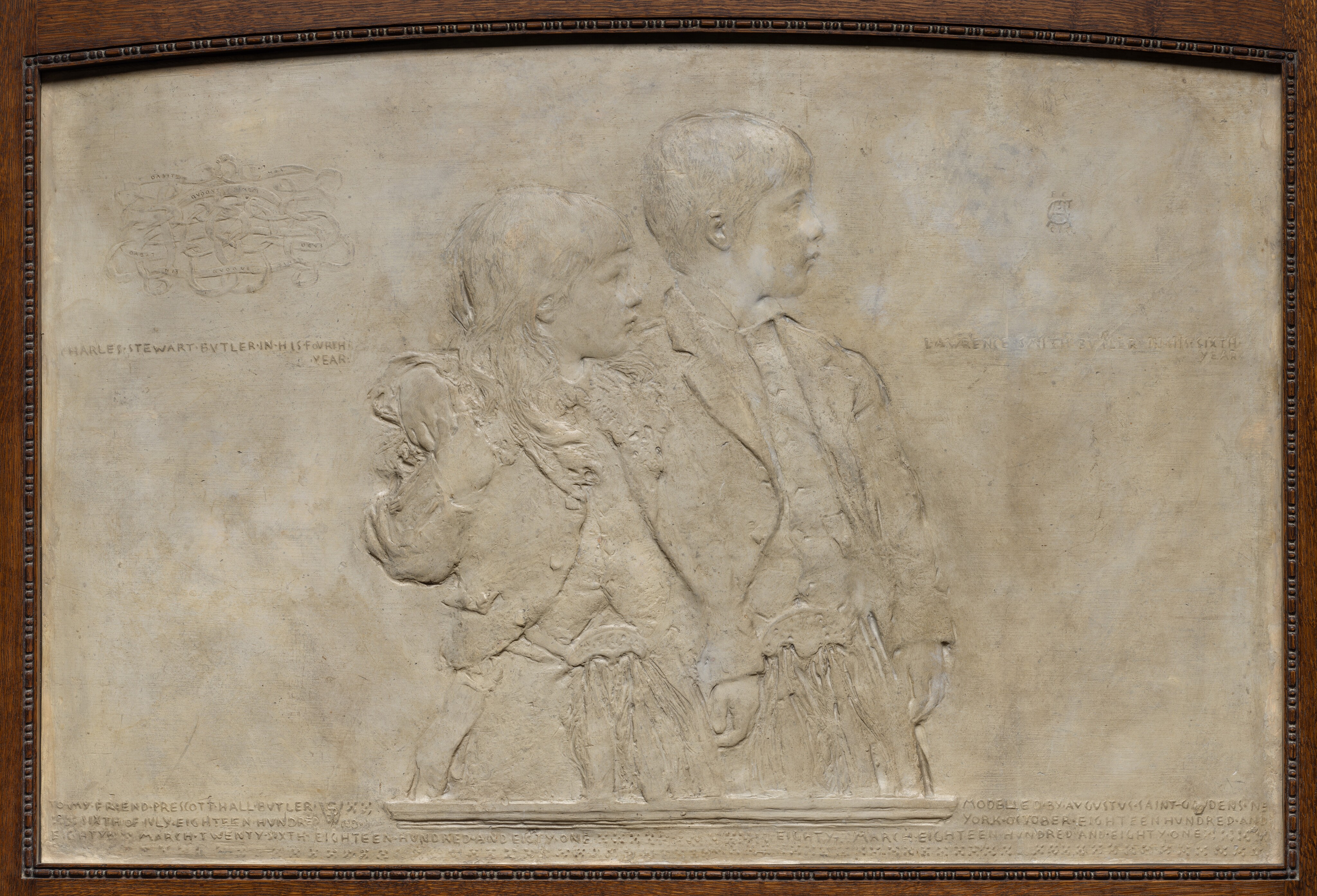 Charles Stewart Butler and Lawrence Smith Butler by Augustus Saint-Gaudens