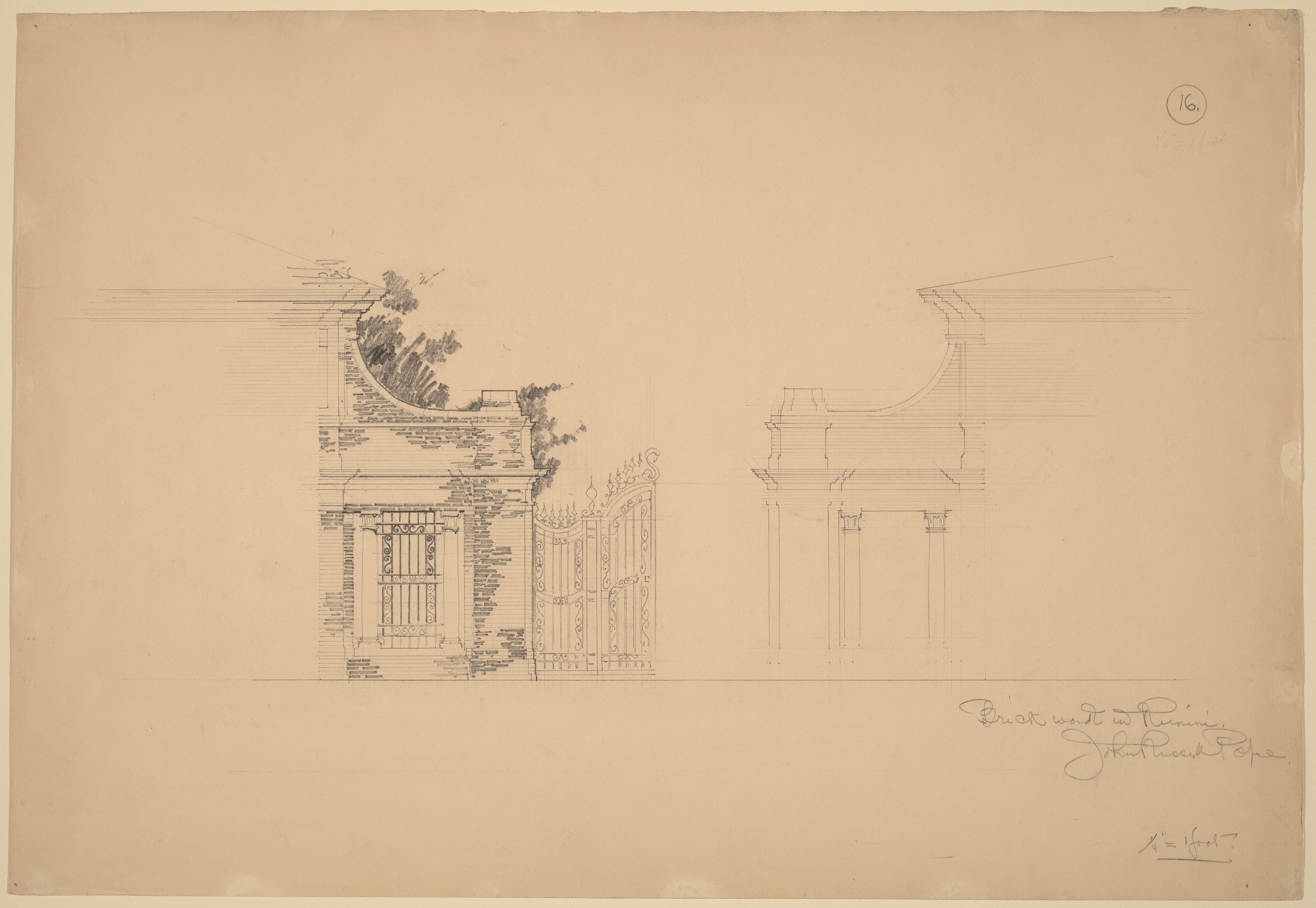 Brickwork in Rimini by John Russell Pope