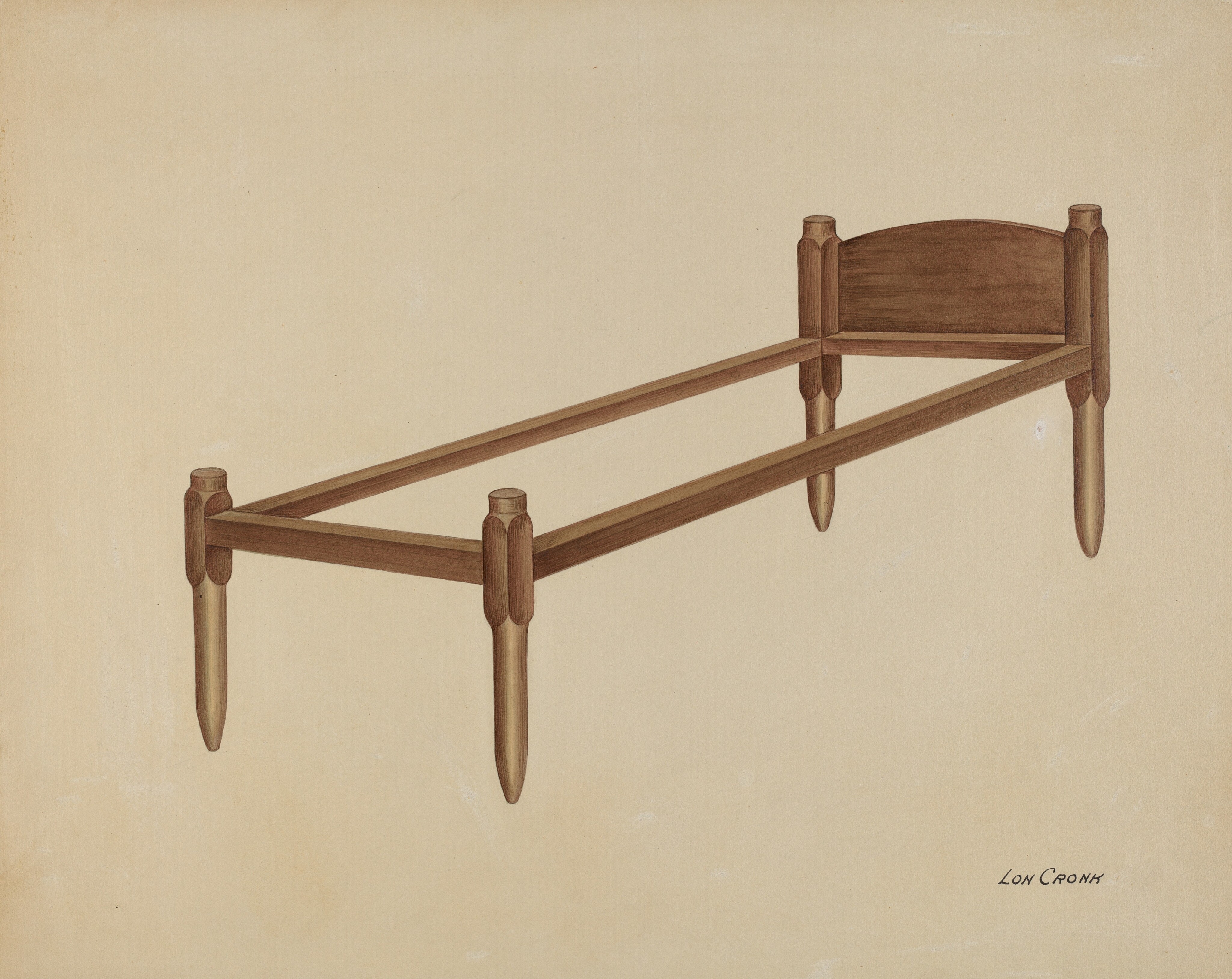 Shaker Bed by Lon Cronk