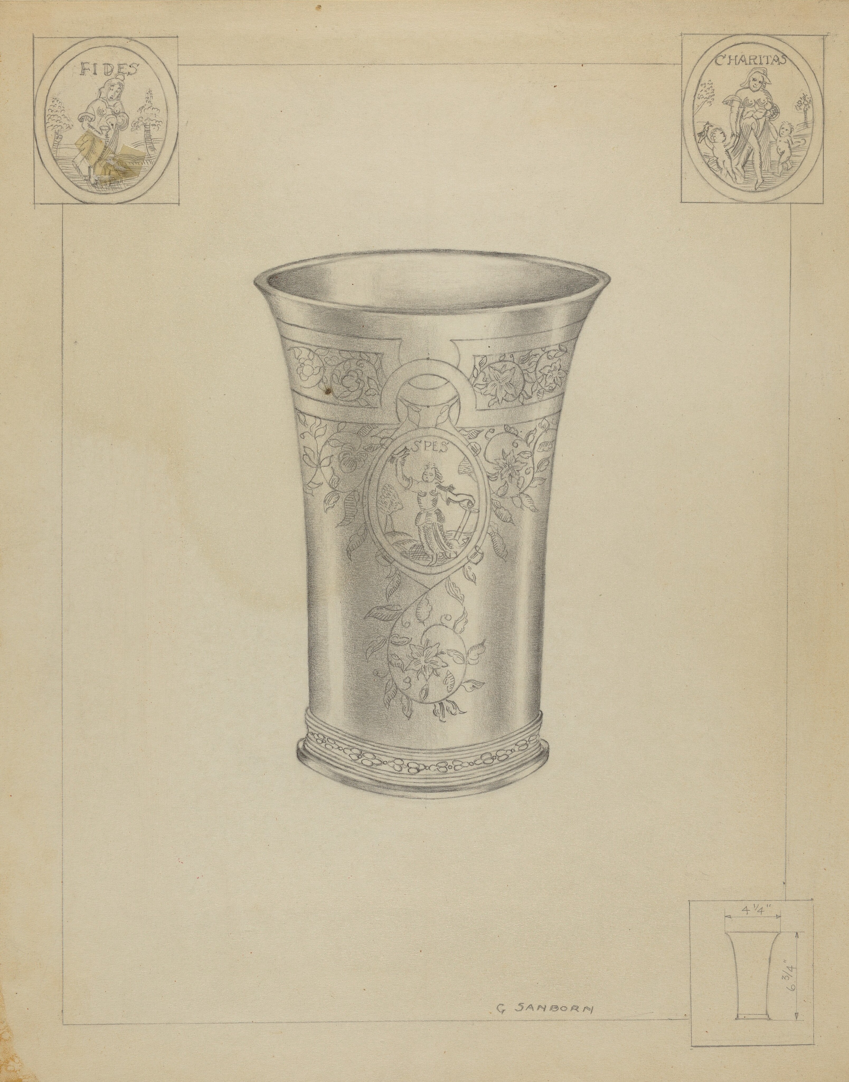 Silver Communion Beakers by Gordon Sanborn