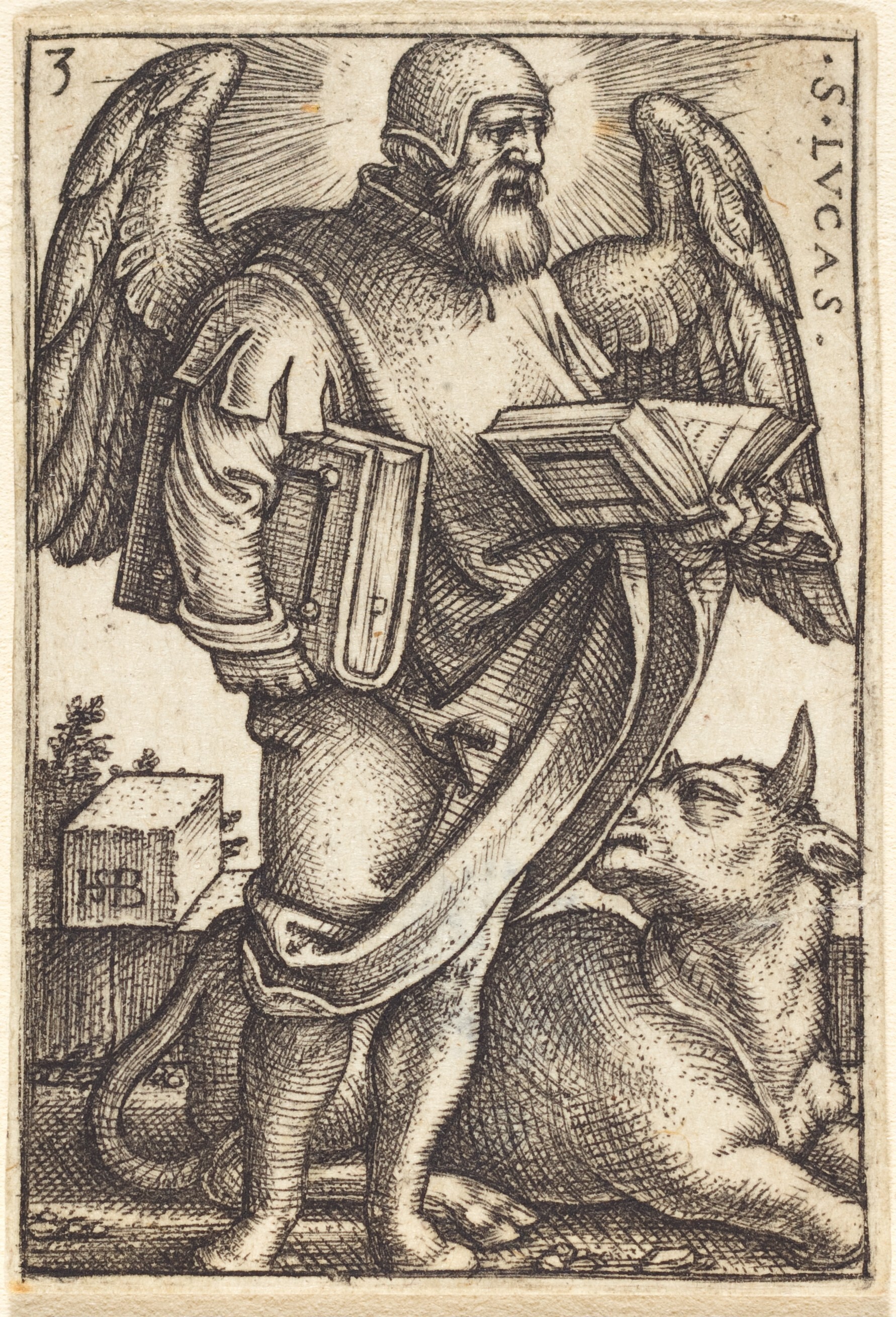 Saint Luke by Sebald Beham