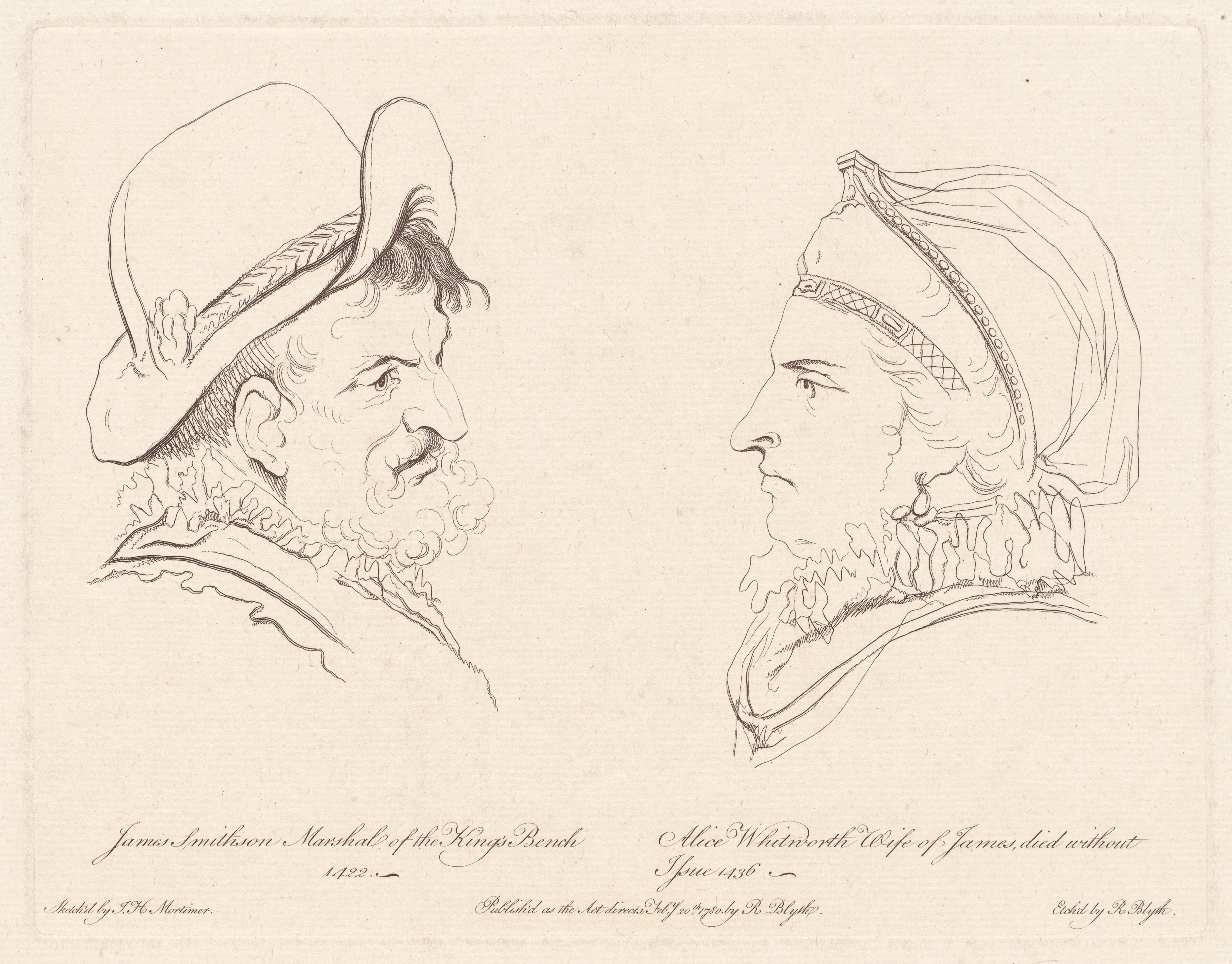 James Smithson and Alice Whitworth by Robert Blyth