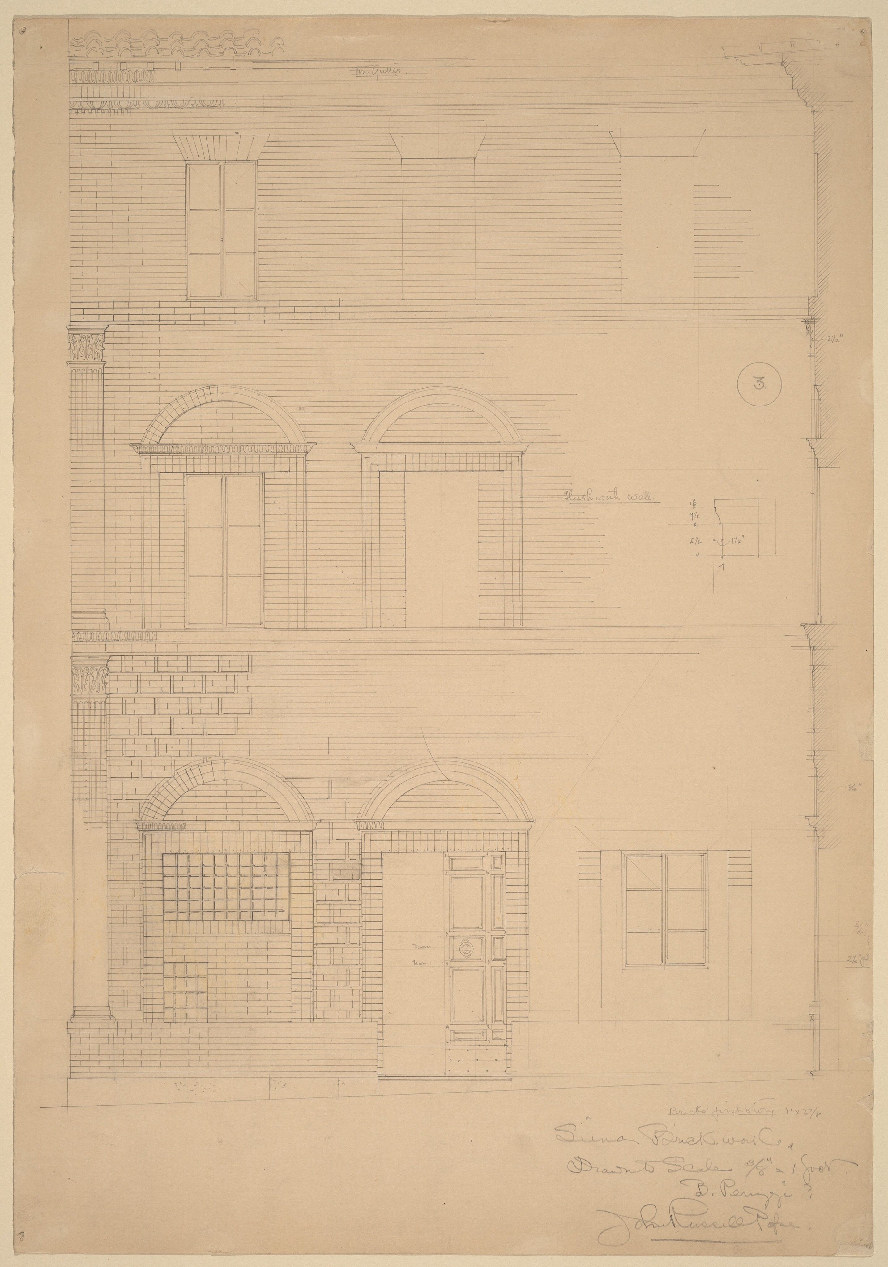 Siena Brickwork by John Russell Pope