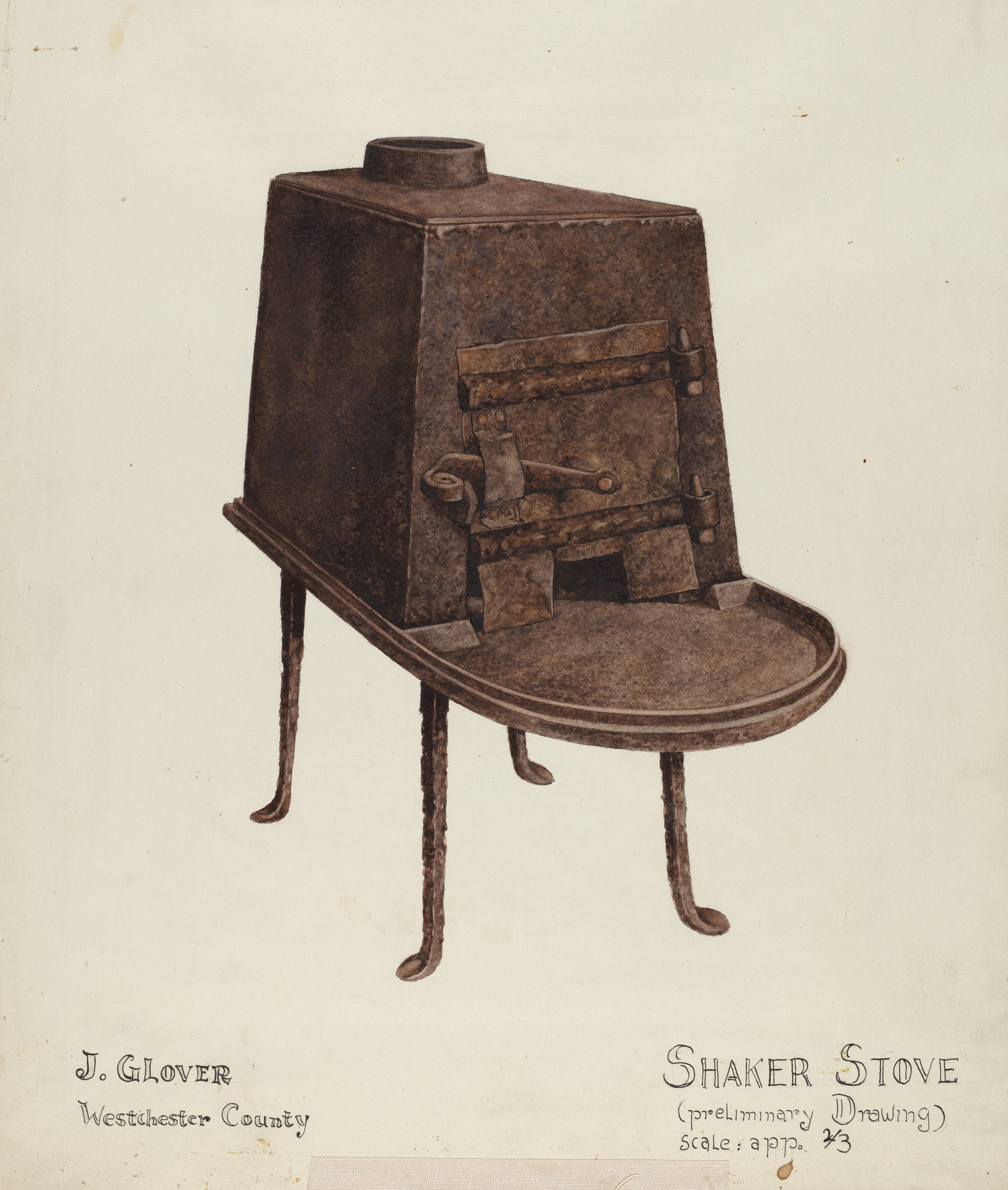 Shaker Stove by Joseph Glover