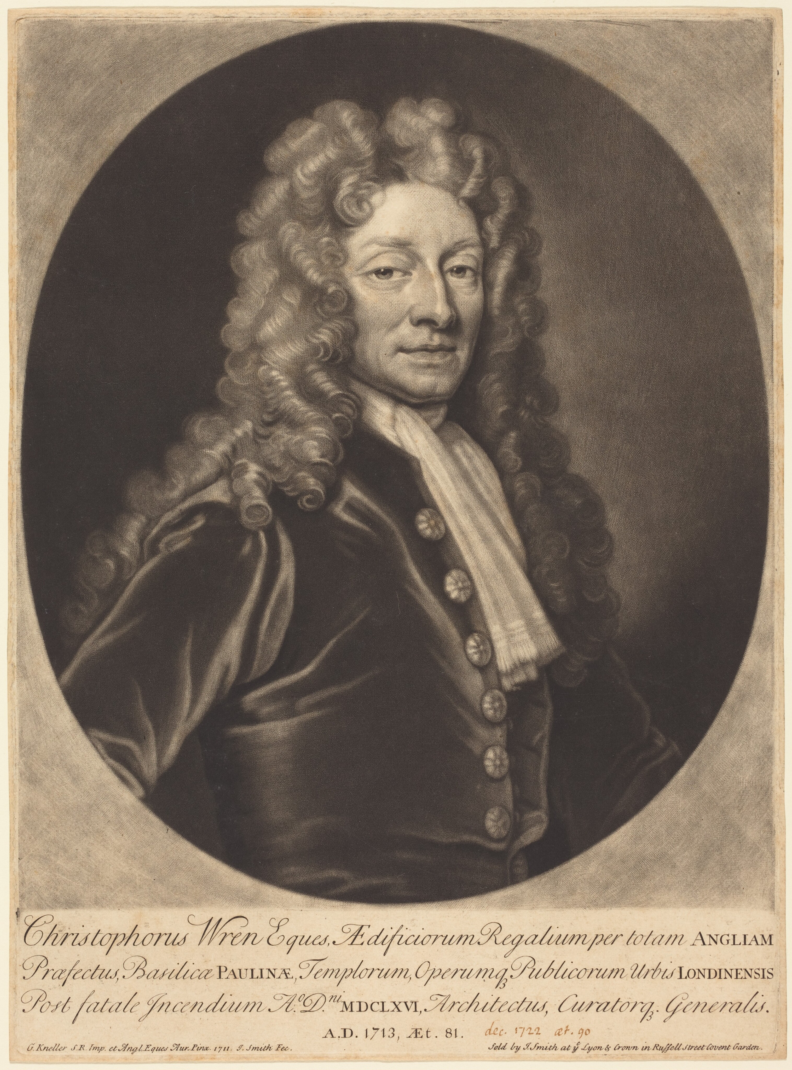 Sir Christopher Wren by John Smith