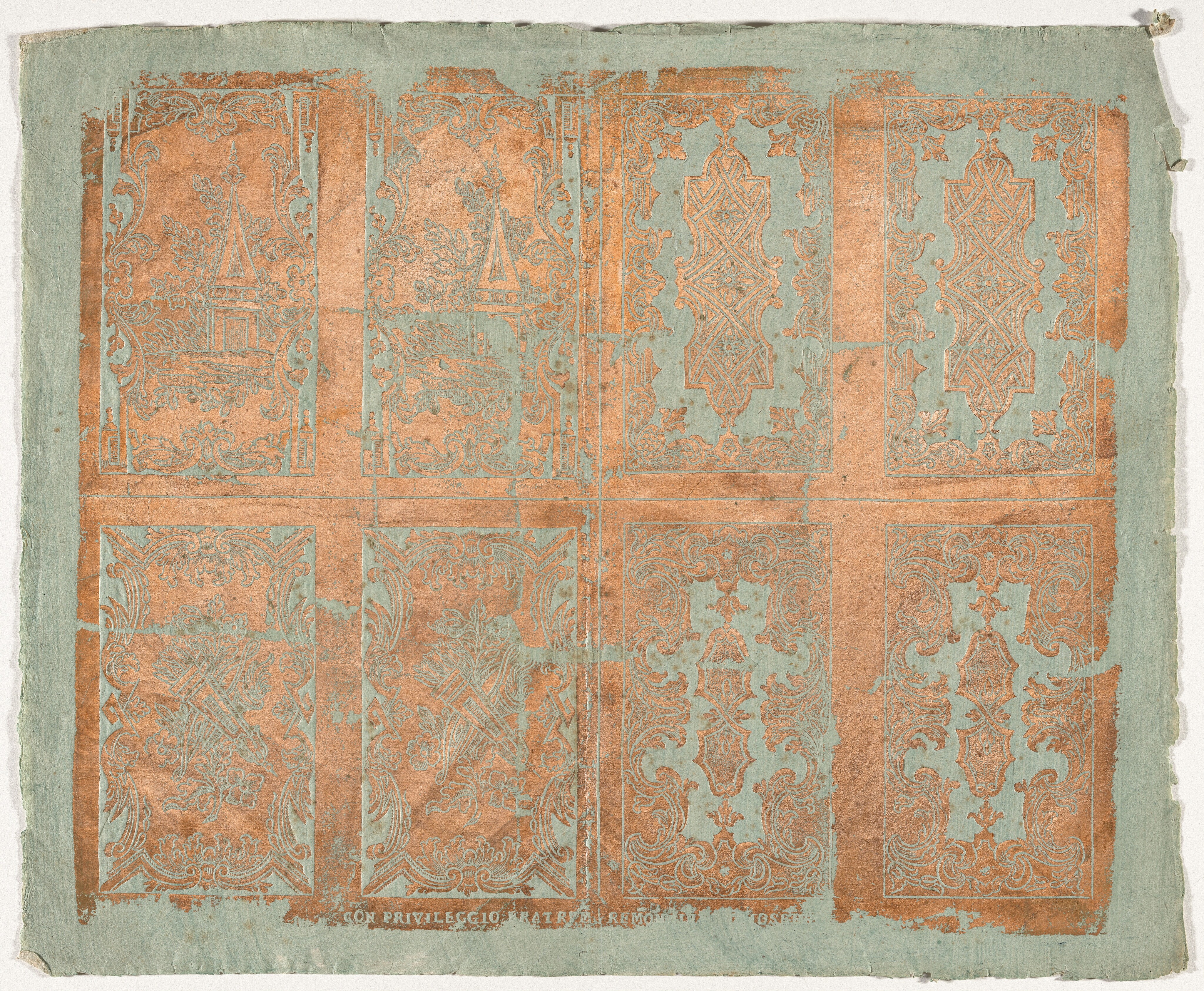Endpaper by Giovanni Battista Remondini, Giovanni Antonio Remondini