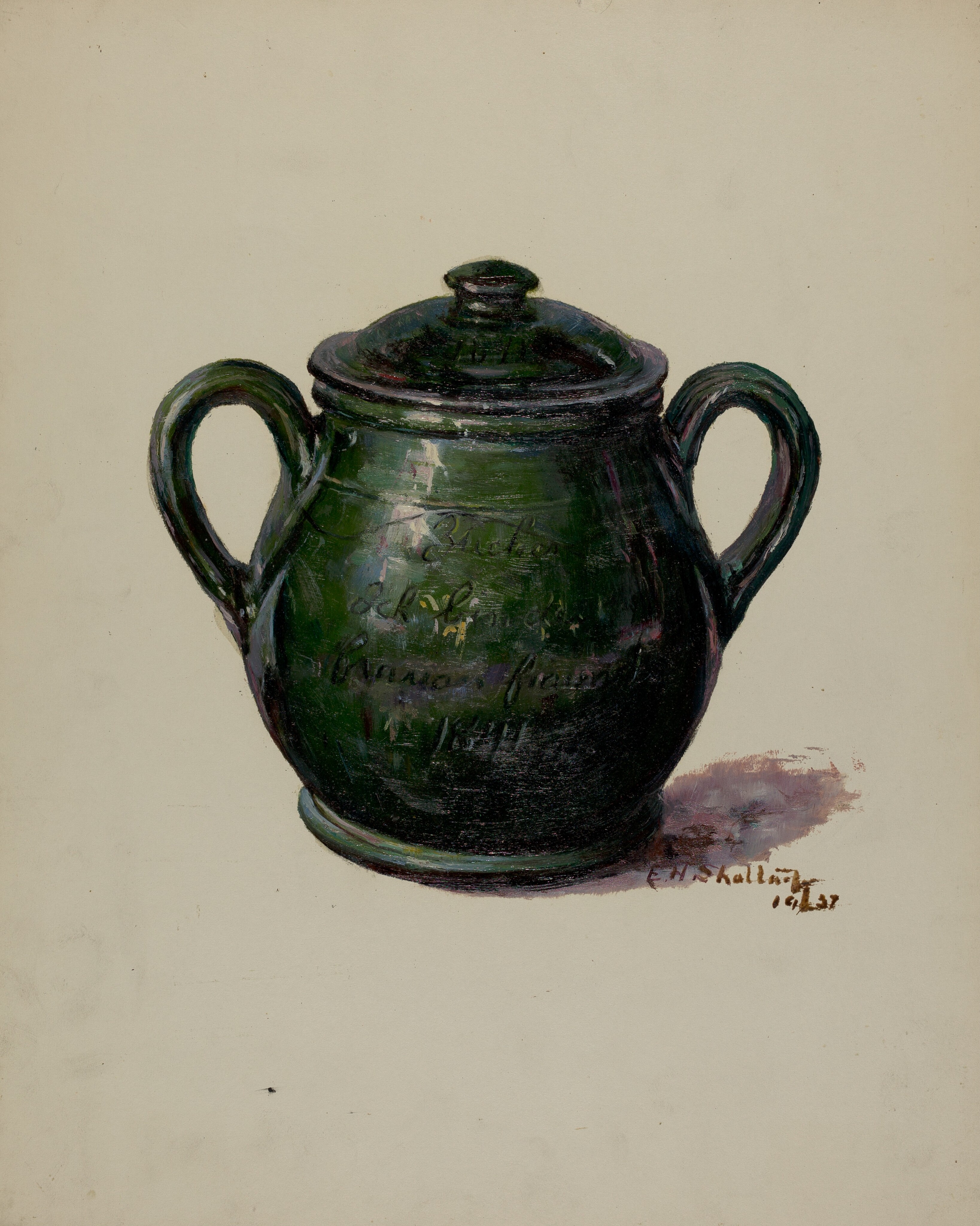 Pa. German Jar by Eugene Shellady
