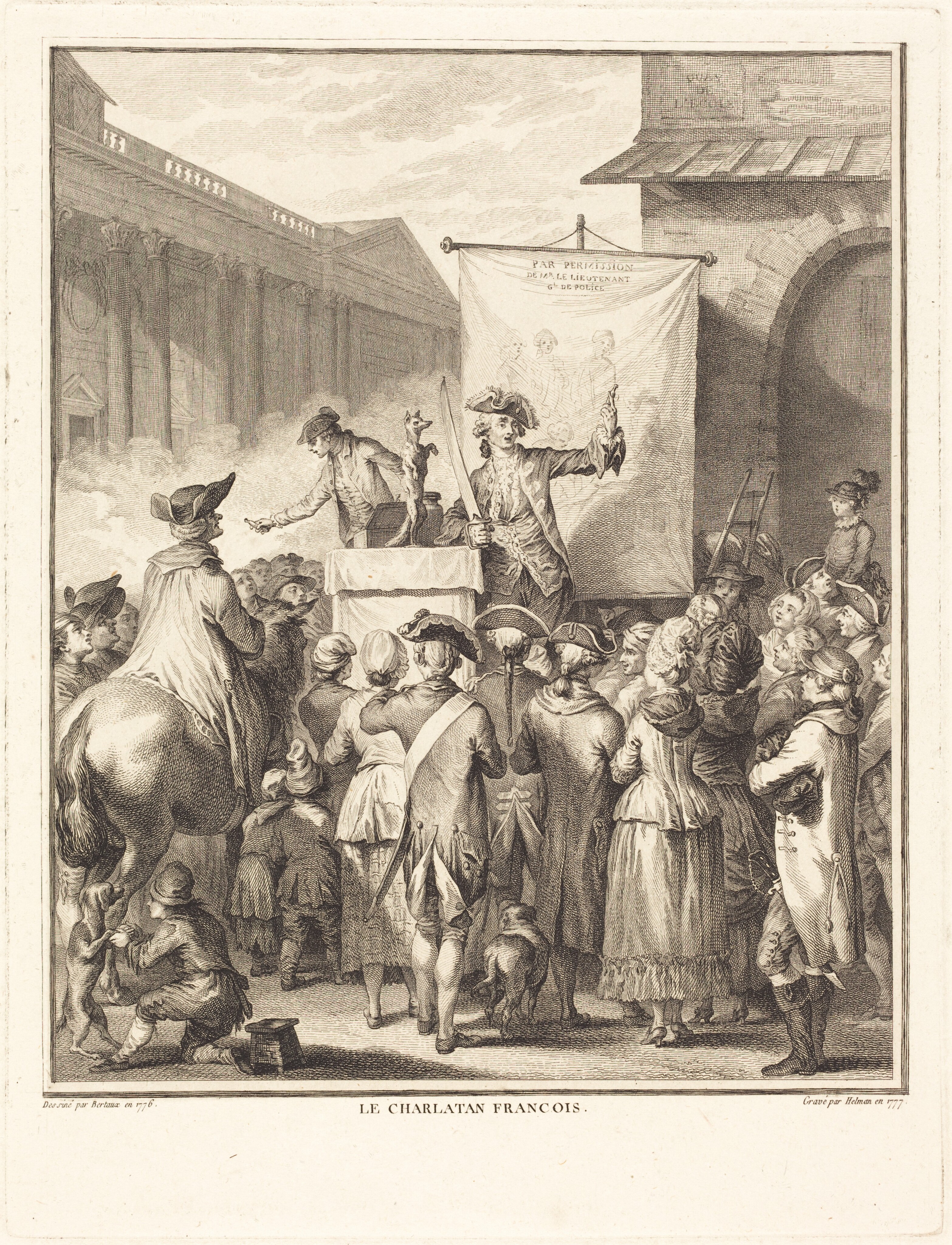 Le charlatan français by Isidore-Stanislas Helman