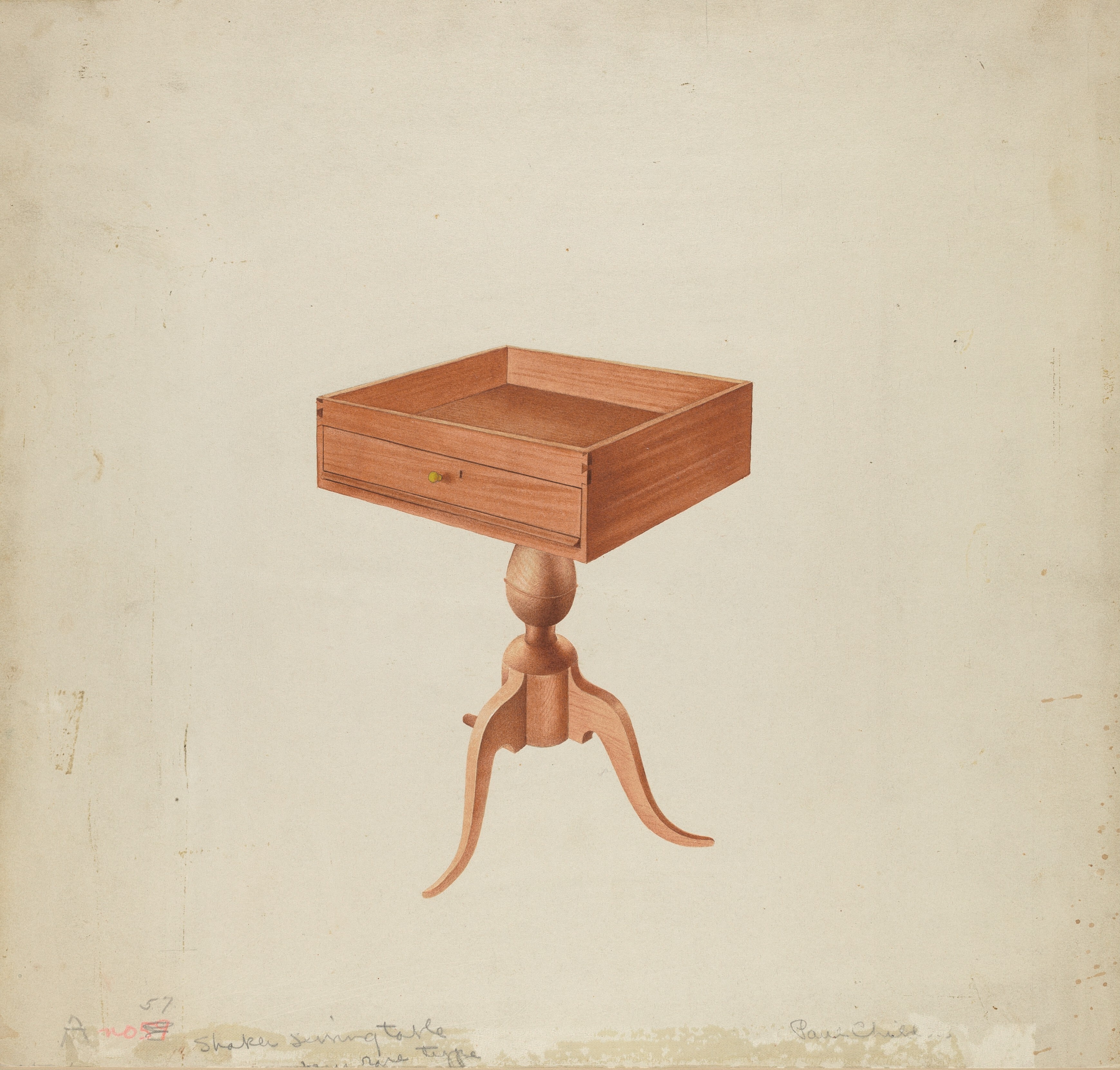 Shaker Sewing Table by William Paul Childers